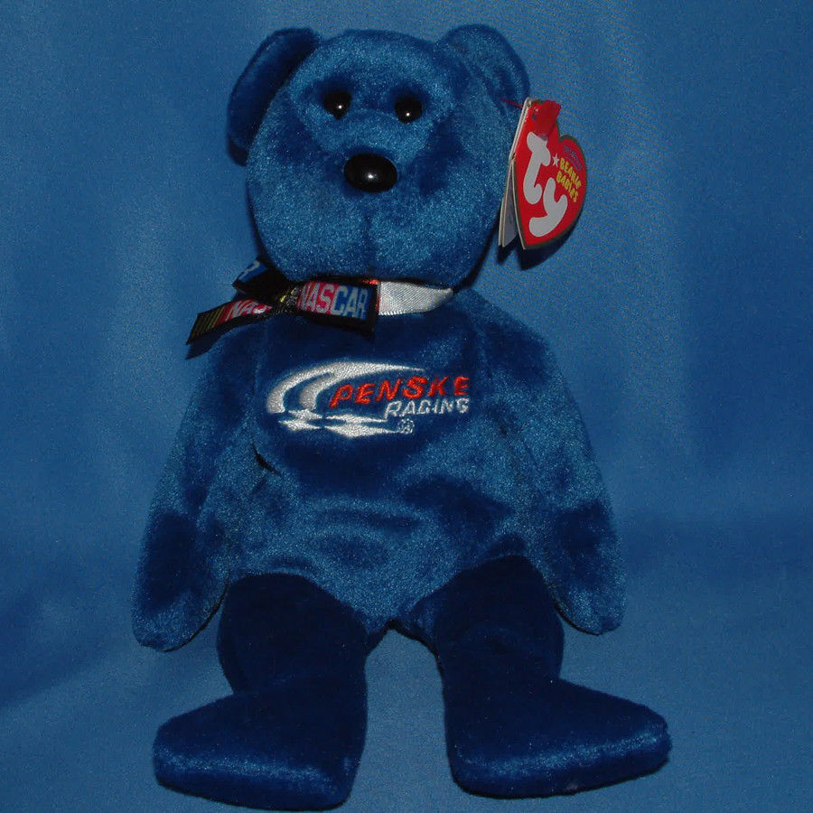 Kurt Busch #2 Retired 2007 Ty Beanie Babie NASCAR Race Car Driver Bear ...