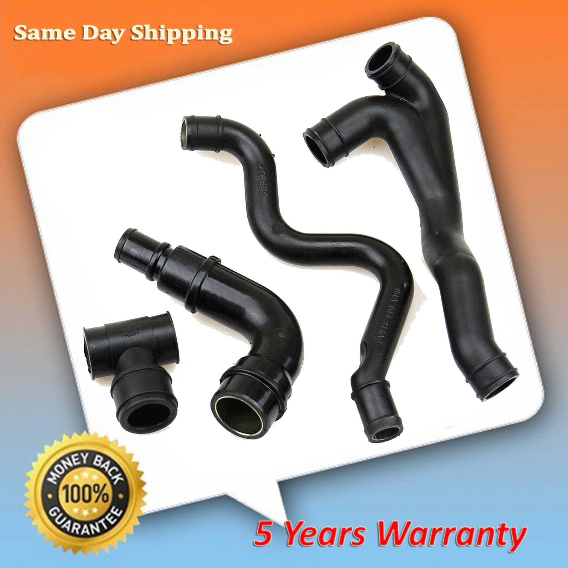 For New Audi TT VW Golf Jetta 1.8L Set 4PCS Turbo Crankcase Breather ...