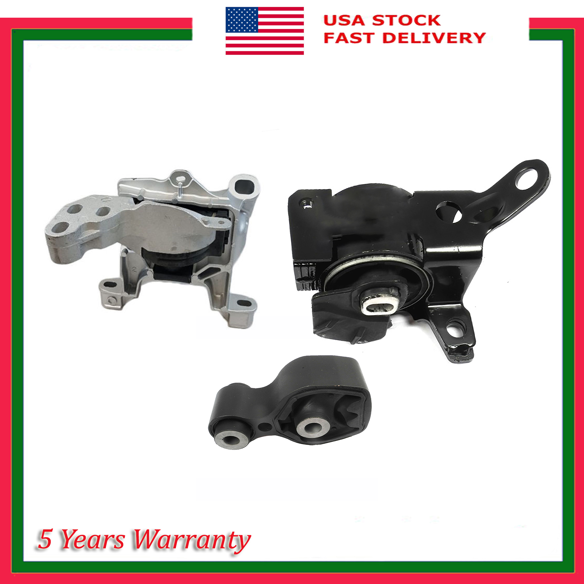 3PCS Engine Motor & Trans Mount Auto Trans For Mazda CX-5 2.0L 2013 ...