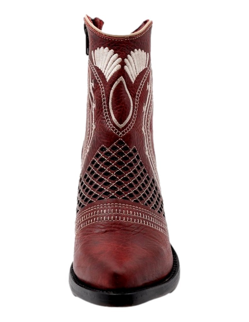 Ferrini Western Boots Womens Savannah 7" Round Toe Red 60611-22 | eBay