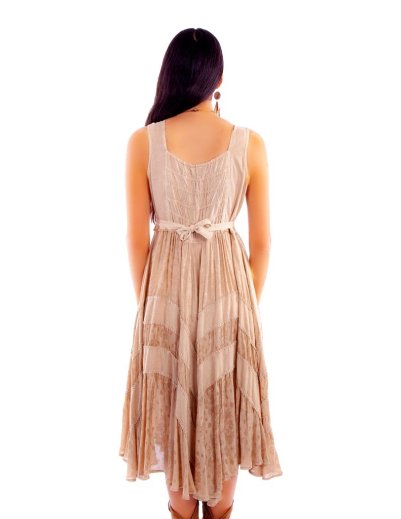 Scully Western Dress Womens Full Length Lace Up Sleeveless F0_HC118 | eBay