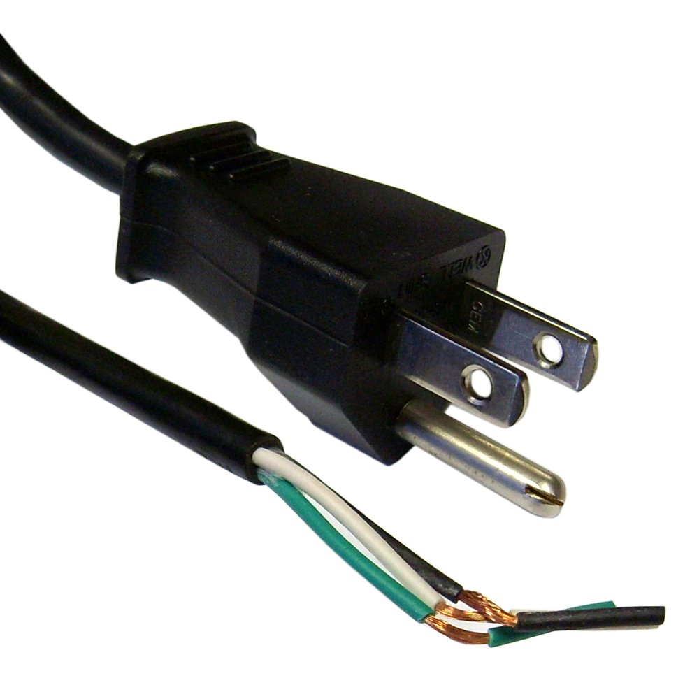 NEMA 5 15P To Standard ROJ Power Cord Black 18 3 18AWG 3 Conductor NEMA 5 15P To Standard ROJ Power Cord Black 18 3 18AWG 3 Conductor