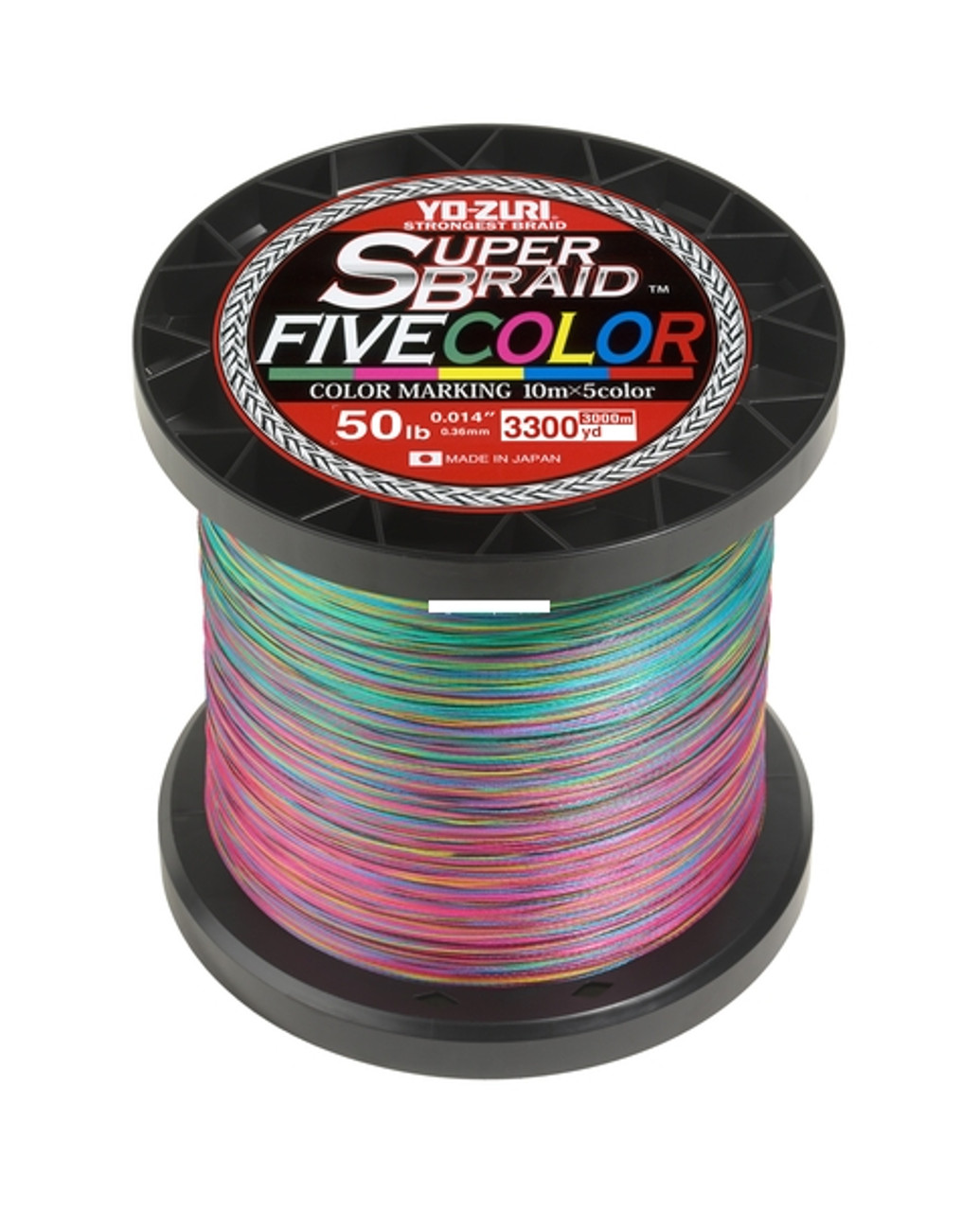 Yo-Zuri SuperBraid Braided Line Bulk Spools [30-100lb, 3300yd, Five ...