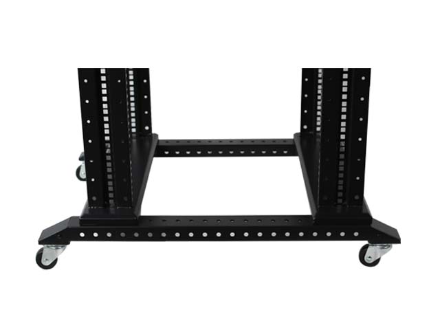 27U 4 Post Open Frame 19'' Server/Audio Steel Rack Deep from 16"-24" 3 ...