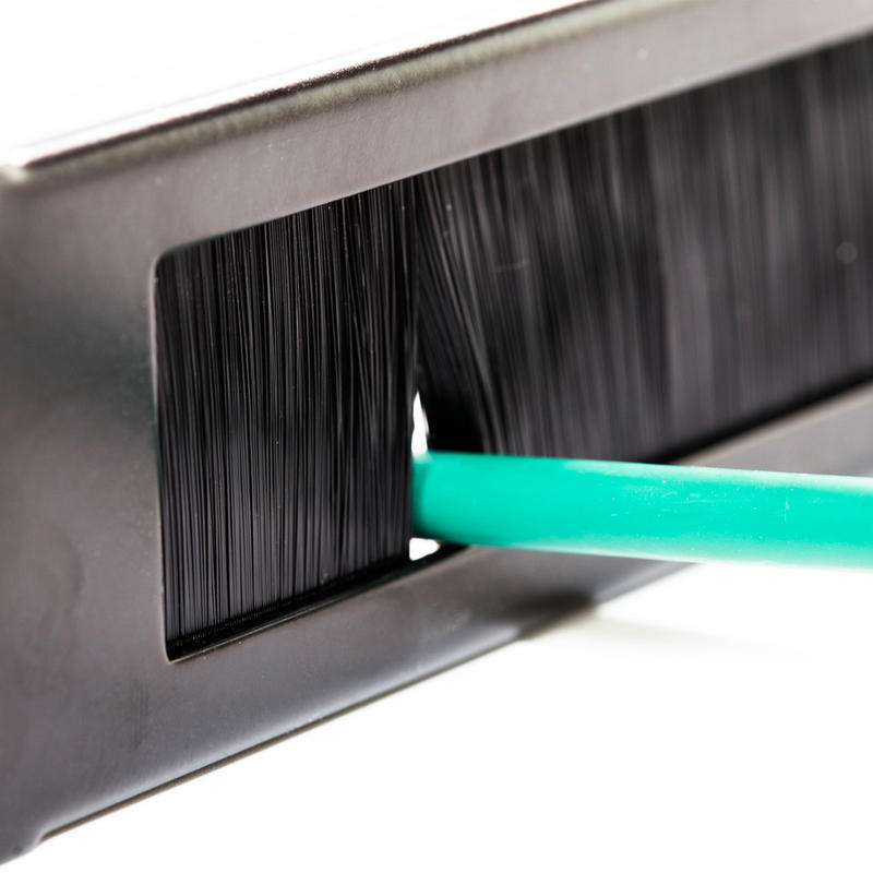 2 Packs of 1U Brush Panel Cable Management 19" Universal Panel High ...