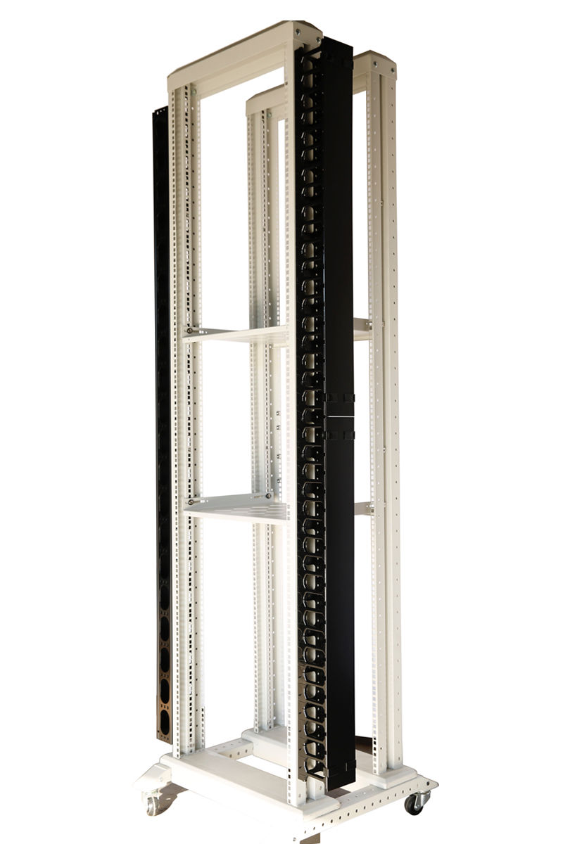 42 U Vertical Plastic Cable Manager for Servers Racks Cabinets One ...