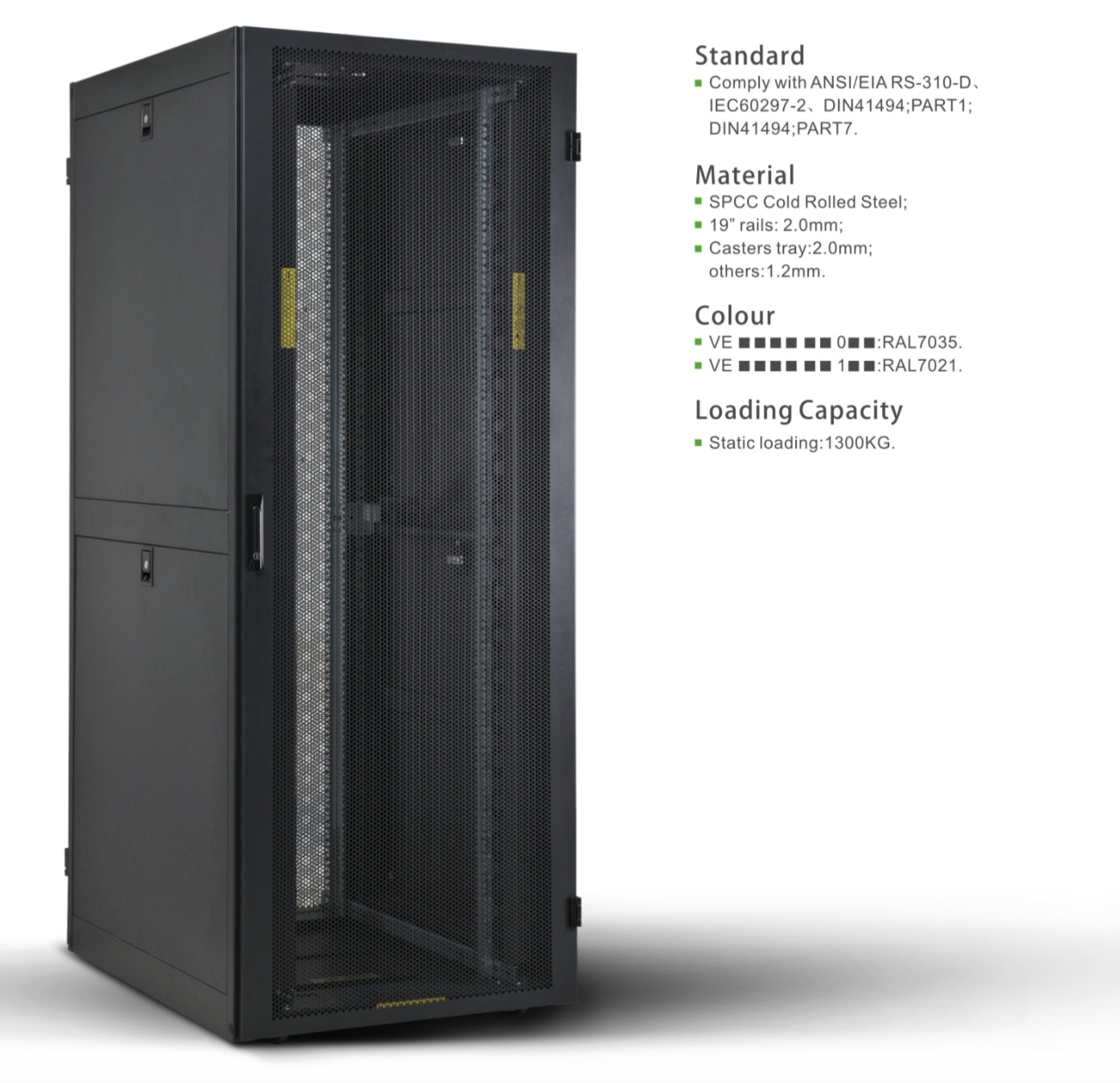 42U Rack Mount Network Server Cabinet 1000MM 39 Deep 742010578505 EBay