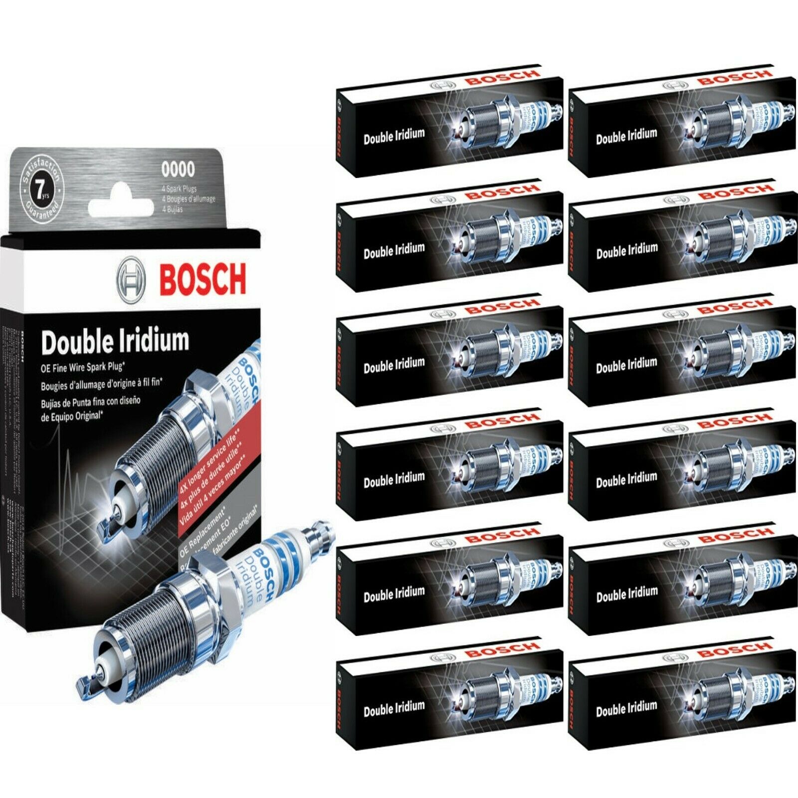 12 New Bosch Iridium Spark Plugs For 2003-2012 MAYBACH 57 V12-5.5L | eBay