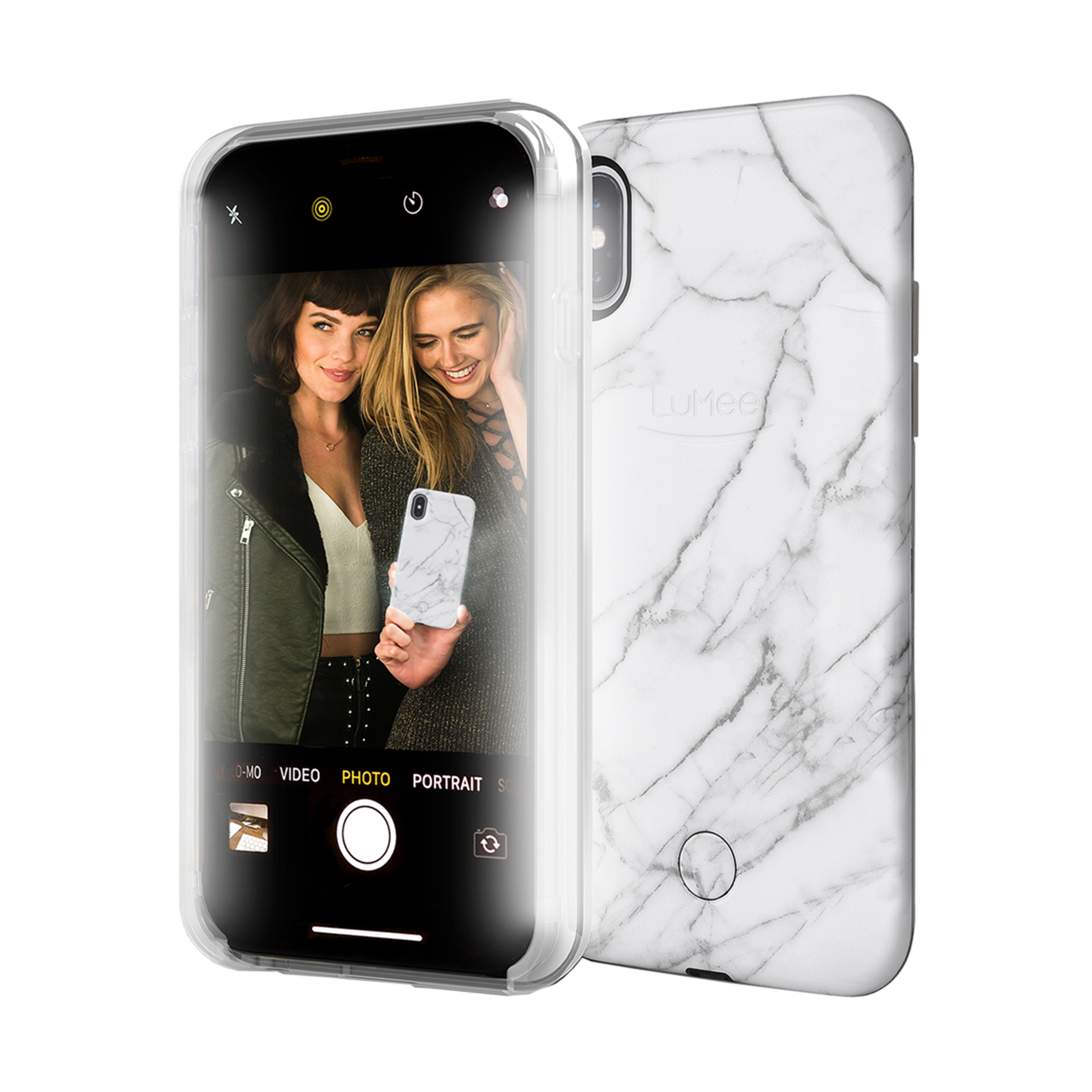 LuMee Selfie Instafame Lighted Phone Case Marble Ls-ipx-wmr2 for iPhone ...
