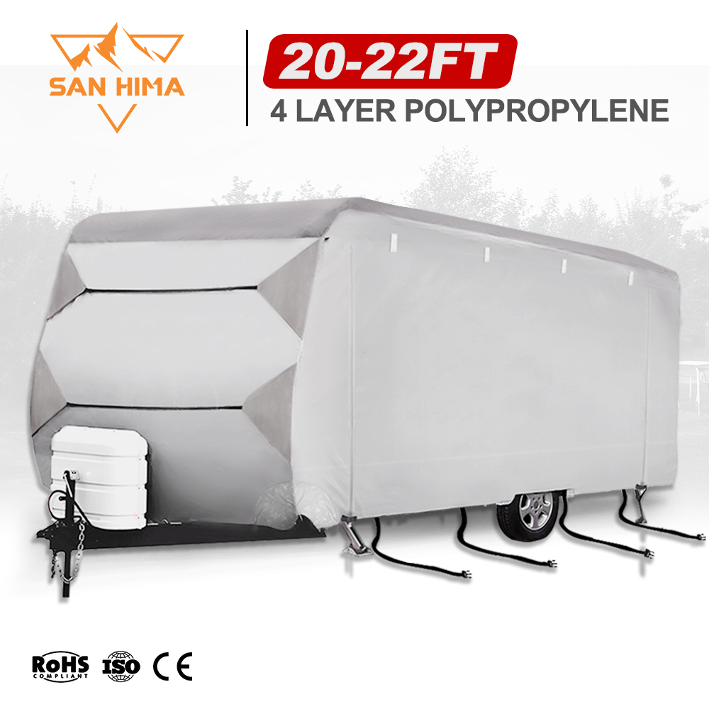 MOBI 20-22FT Caravan Cover Campervan 4 Layer Heavy Duty UV Carry bag ...