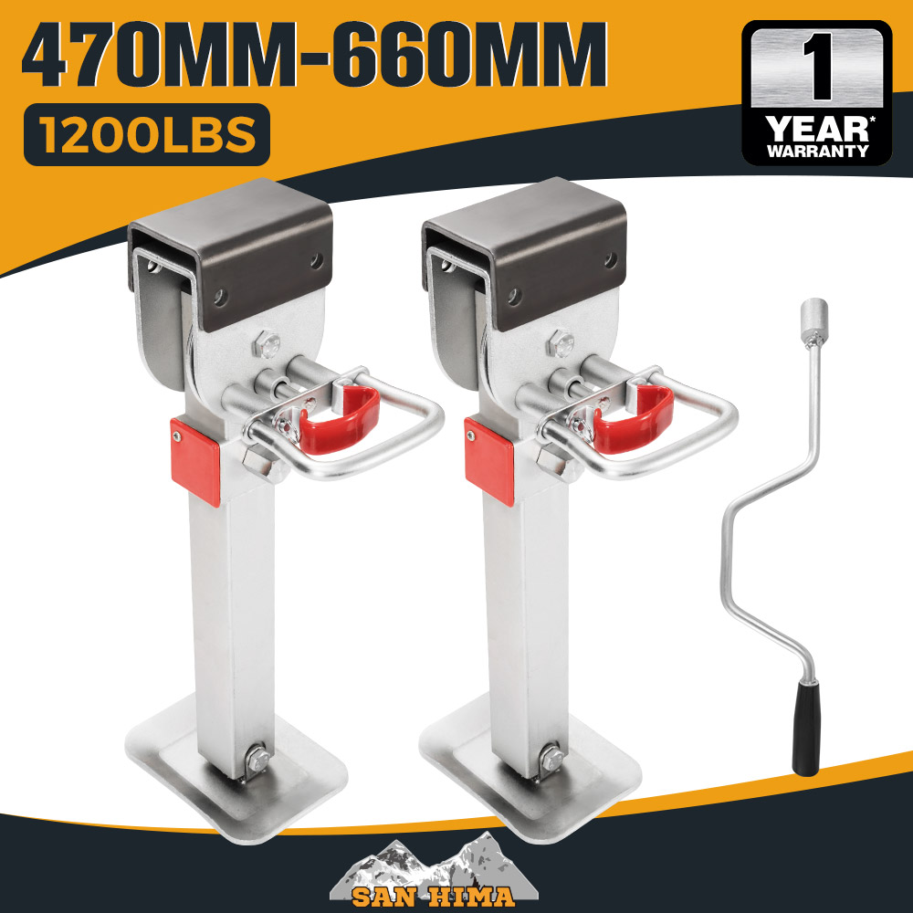 San hima Drop Down Legs 400MM- 740MM Caravan Corner Stabilizer 1200LBS ...