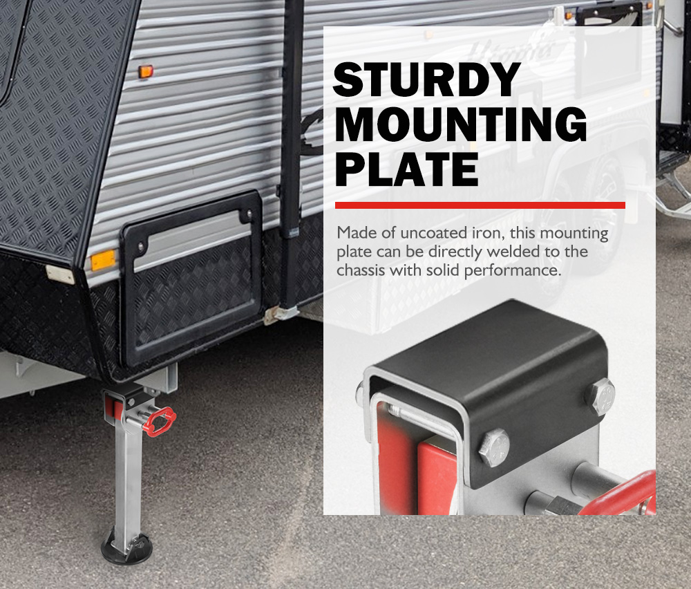 2x 740mm Drop Down Corner Steadies Stabilizer Legs Caravan Camper ...