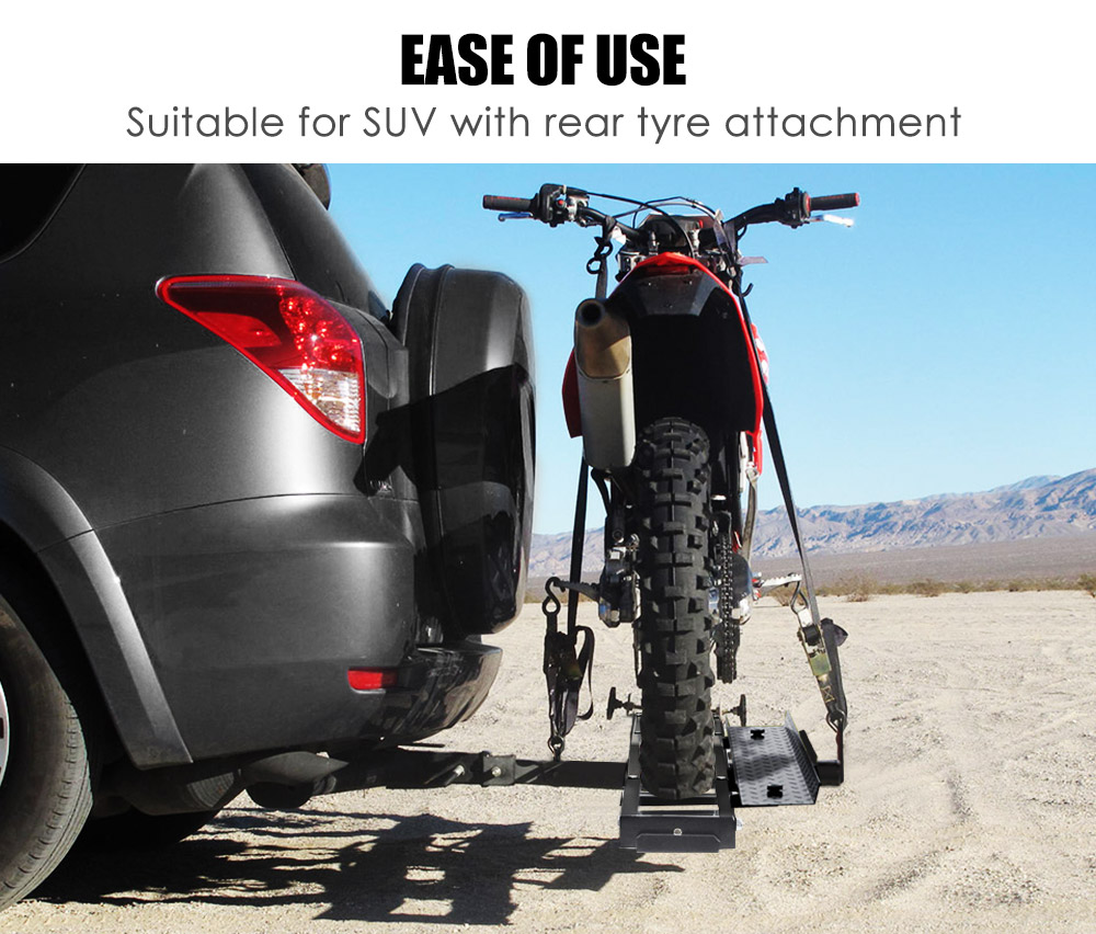SAN HIMA Steel Motorcycle Carrier Motorbike Rack Dirt Bike Ramp 2 ...