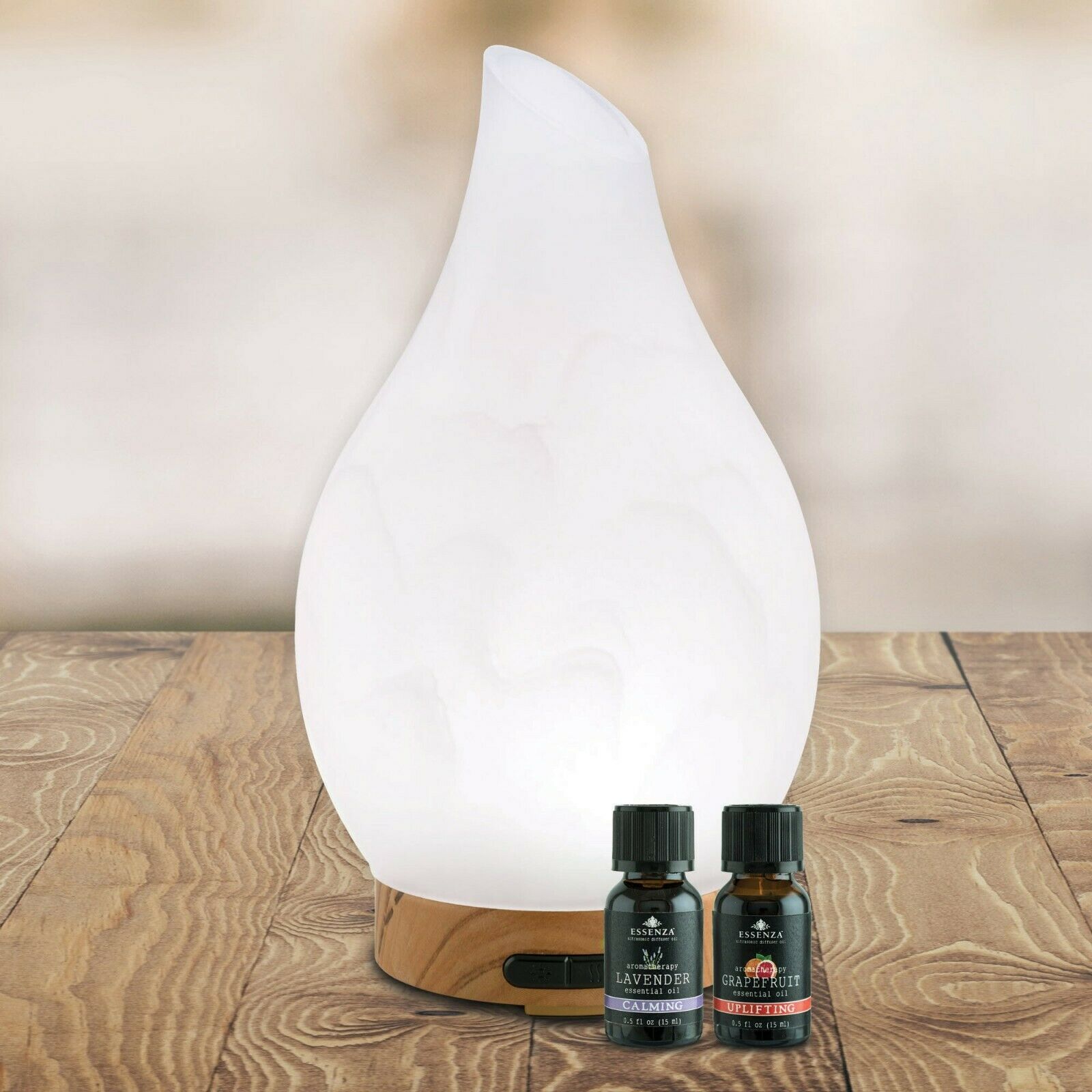 Essenza Aroma Diffuser Hand Blown Glass Ultrasonic With Led Lighting Ebay