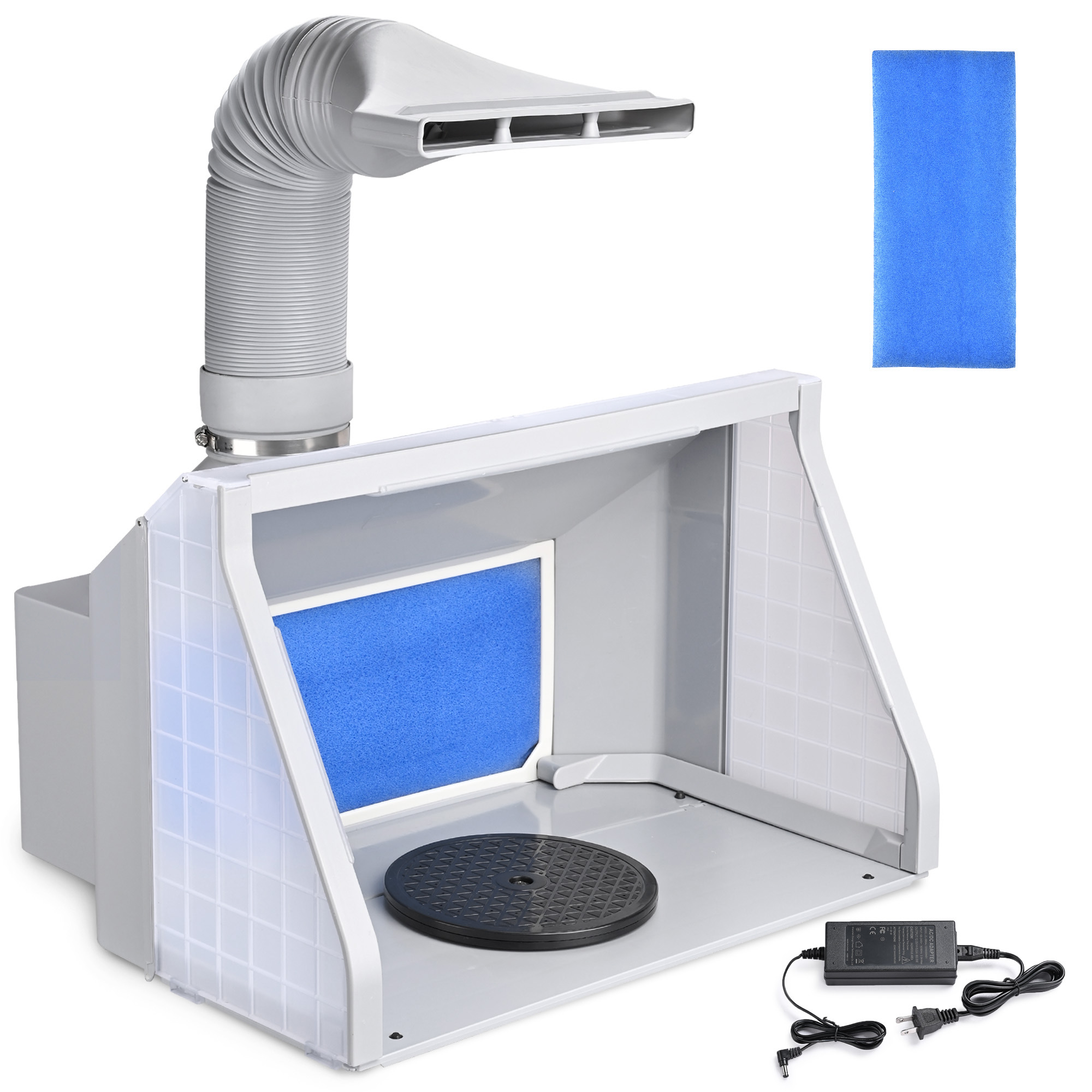 Model Spray Booth COSTWAY Airbrush Spray Booth With LED Lights ...
