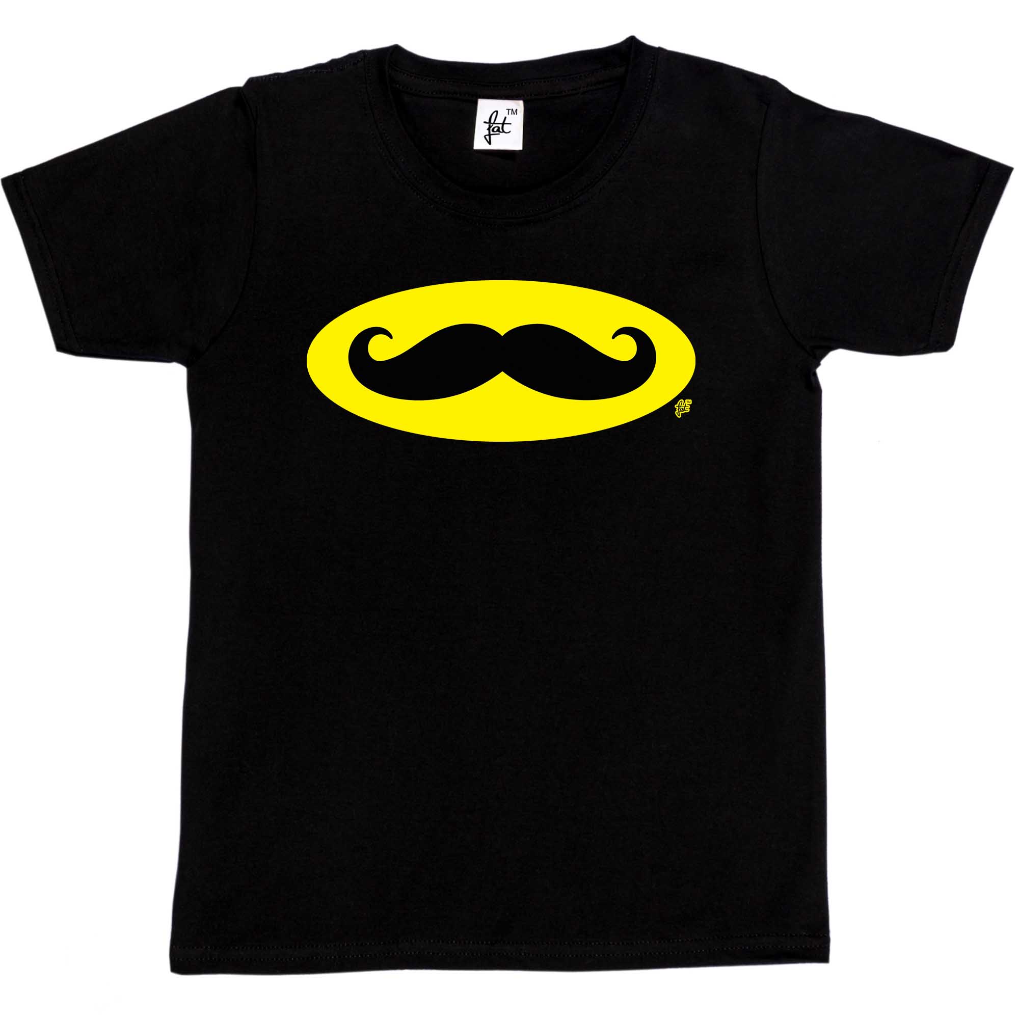 Bat Moustache Funny Geek Nerd Cool Movember Kids Boys / Girls T-Shirt ...