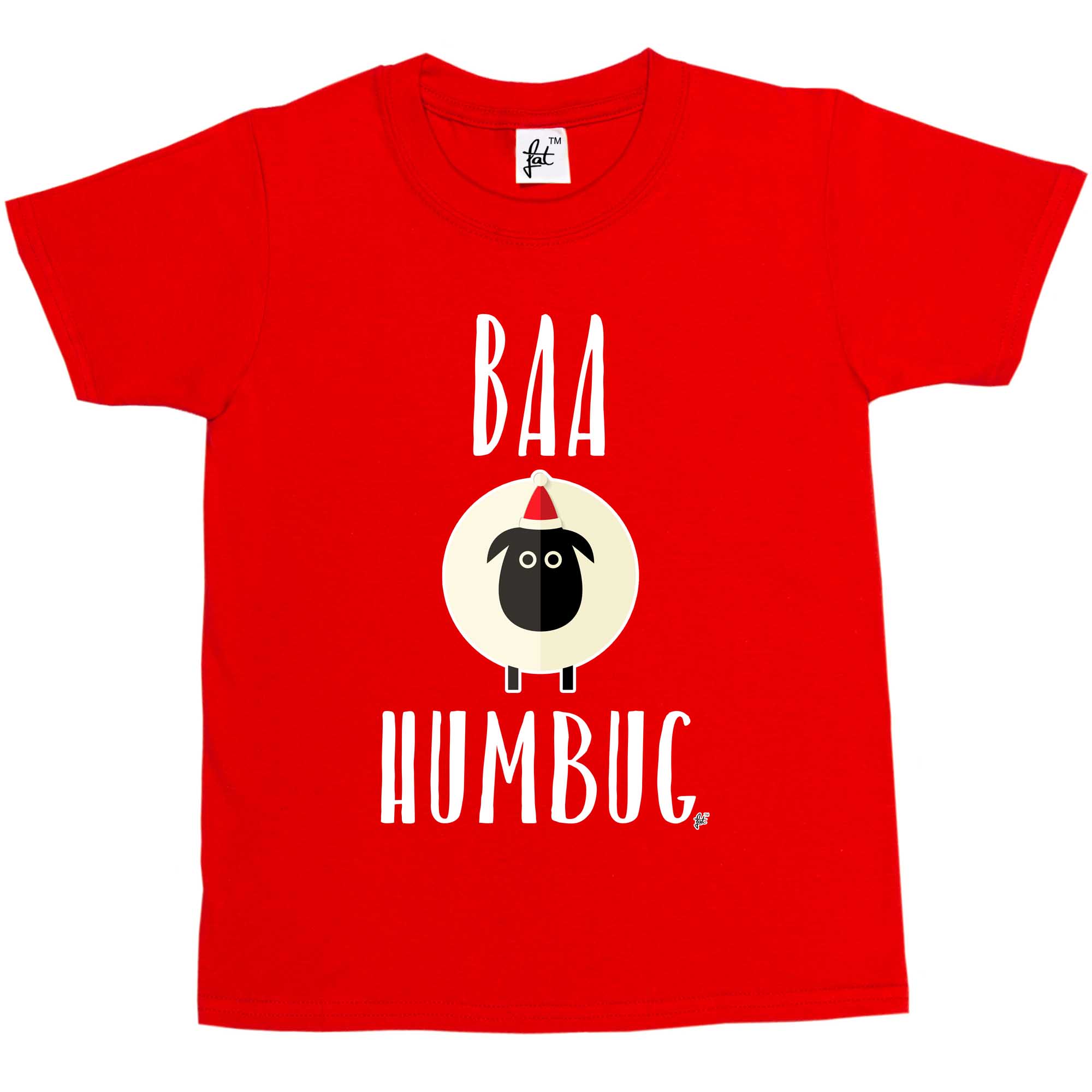Baa Humbug White Sheep Bah Humbug Anti Christmas Kids Boys / Girls T ...