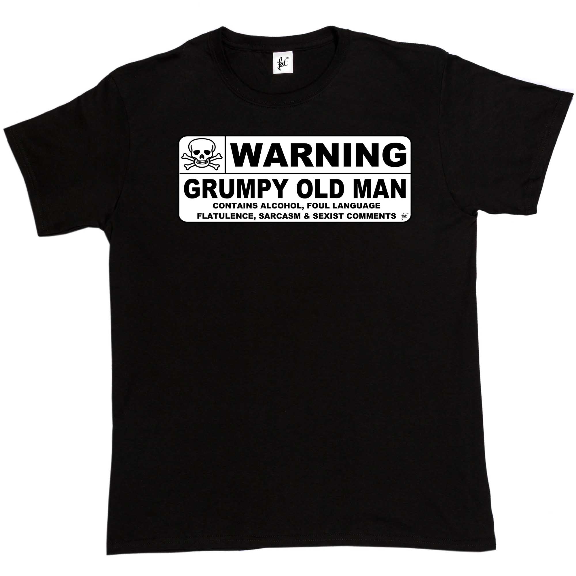 Warning Grumpy Old Man Caution Sign Fathers Day Christmas Birthday Mens ...