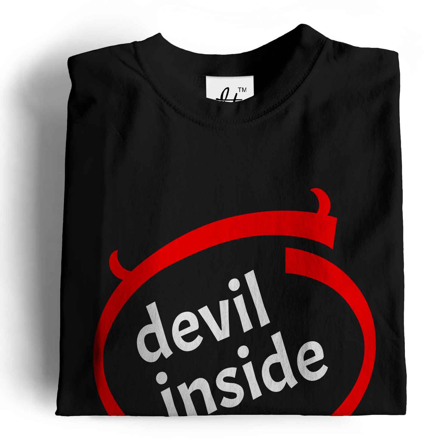 Devil Inside Funny Nerd Geek Parody Mens T-Shirt | eBay