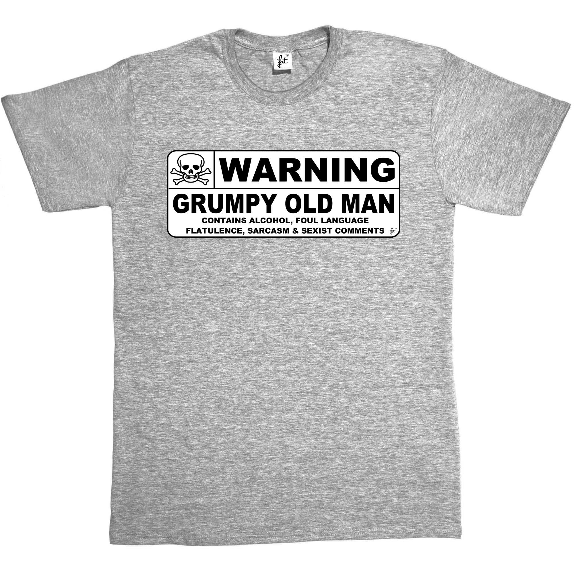 Warning Grumpy Old Man Caution Sign Fathers Day Christmas Birthday Mens ...