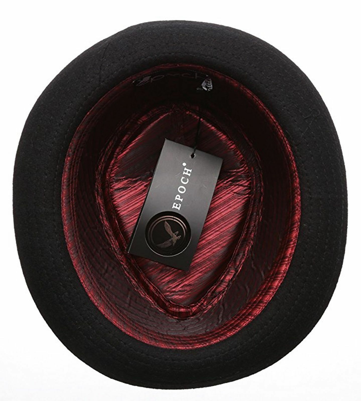 Diamond Shape Wool Fedora Hat w/Grosgrain Band Classic Pork Pie Stingy ...