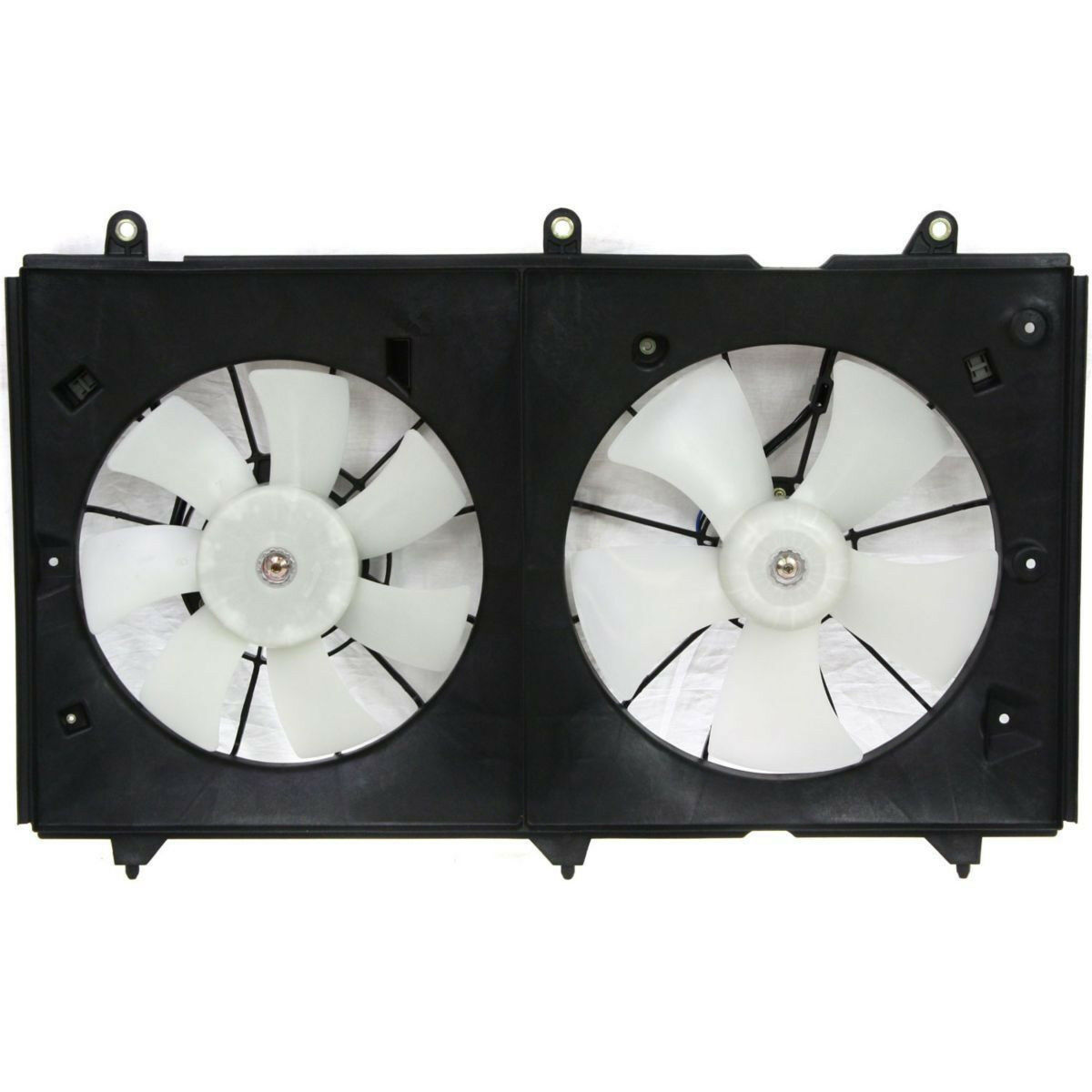 New Radiator Denso Type Fan Shroud Assembly Dual Fan Fits Honda Accord ...