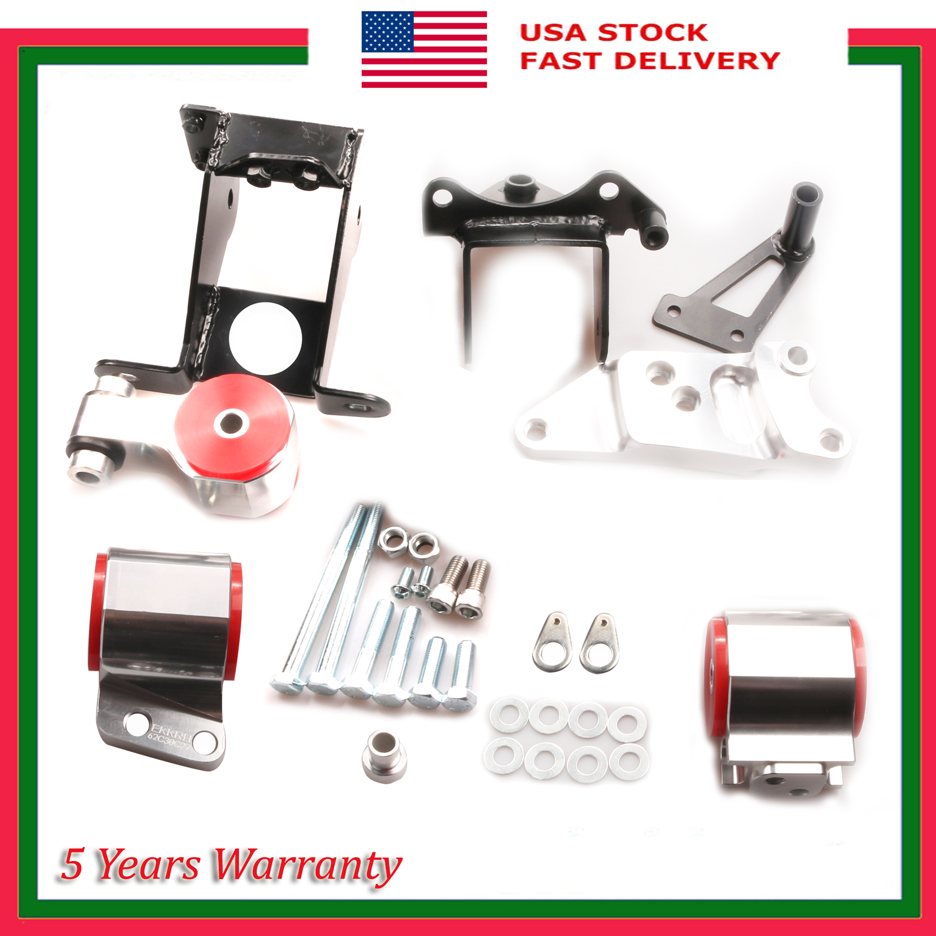 K20 K24 FA FG Billet Aluminum Engine Motor Mount Swap For Honda Civic ...