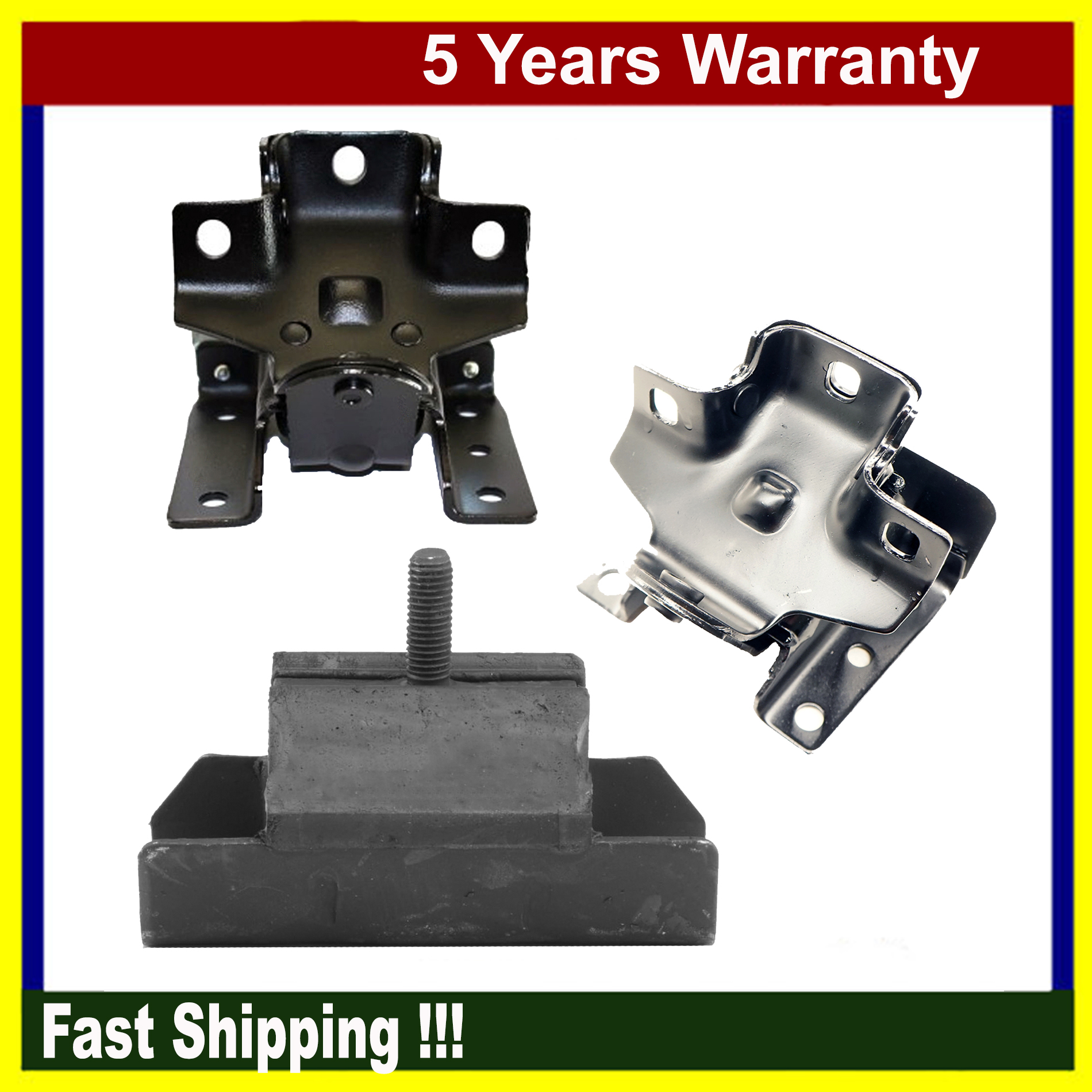 Engine Motor & Trans Mount For Chevrolet Silverado 1500 HD 01-06 6.0L ...