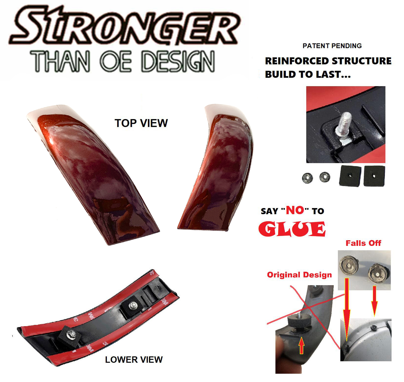Upgraded Roof Molding For 99-07 Ford Super Duty T5 Dark Copper Metallic ...