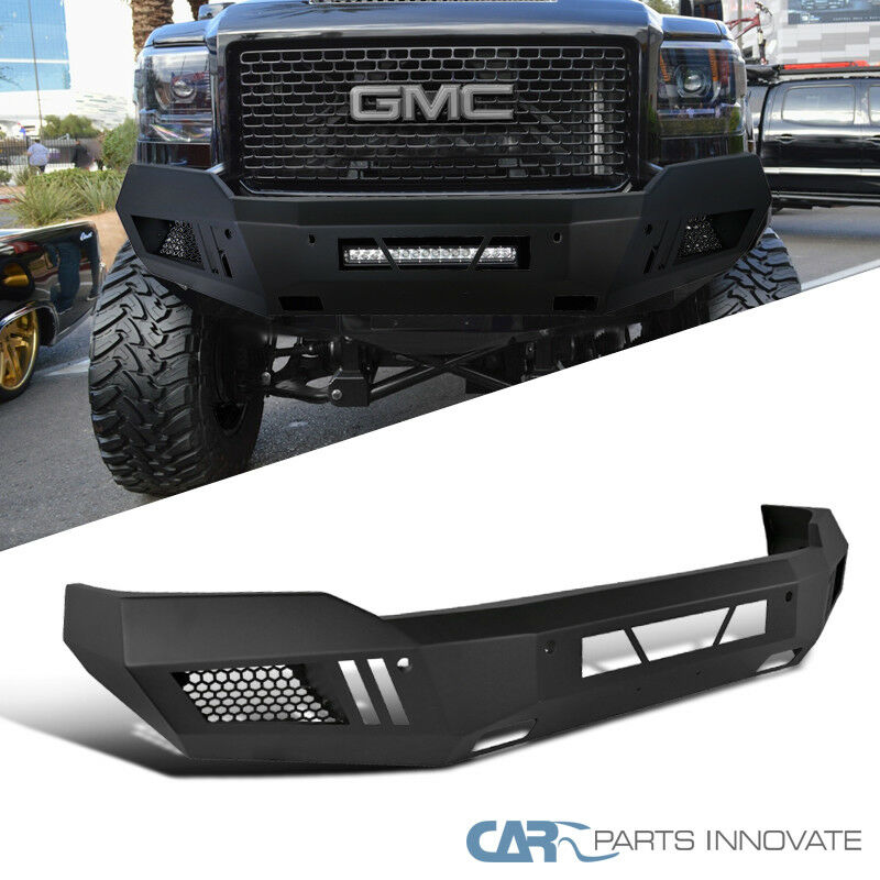 For 14-15 GMC Sierra 1500 Truck Black Steel Front Guard Bumper ...