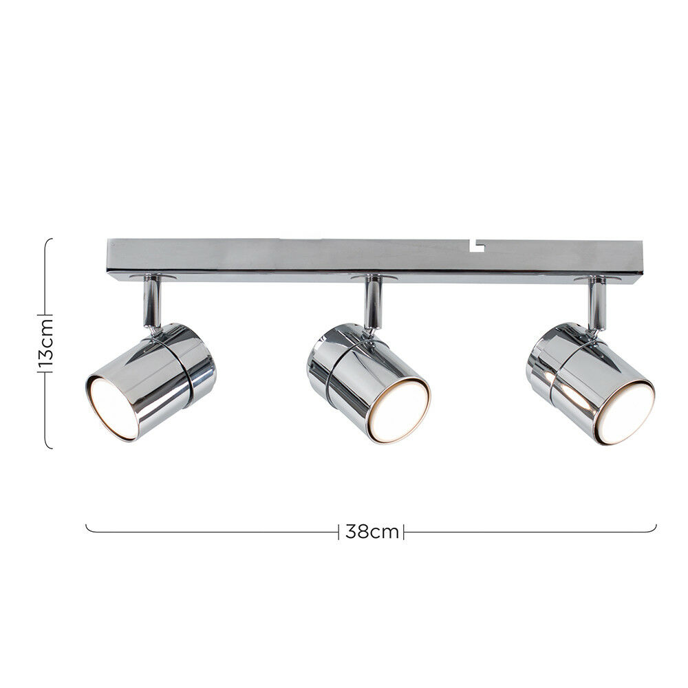 Modern 3 Way Straight Bar Adjustable Spotlight Spot Light Bedroom ...