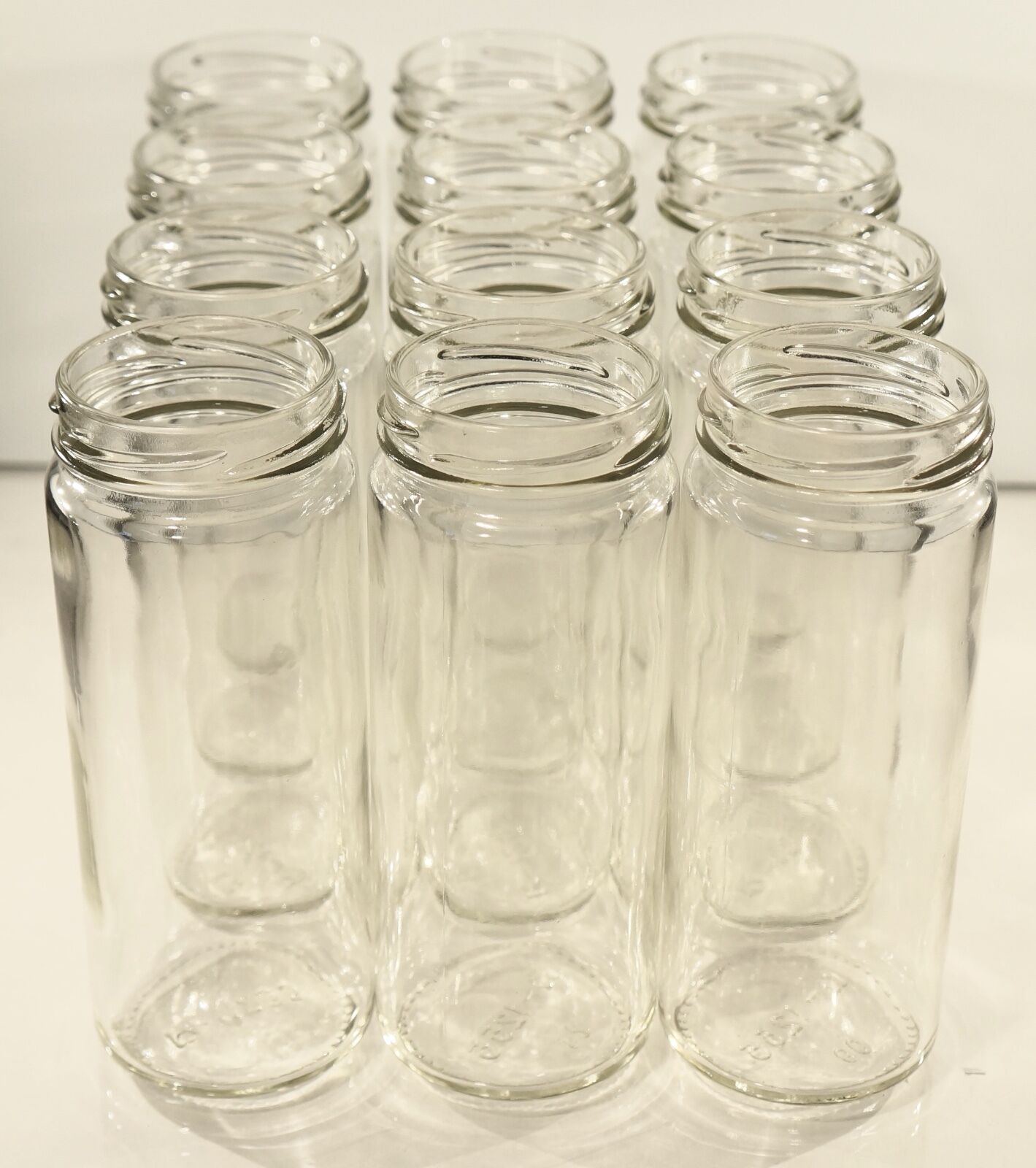 New 12 Pack Case of 9 Oz Glass Jars without Lid | eBay