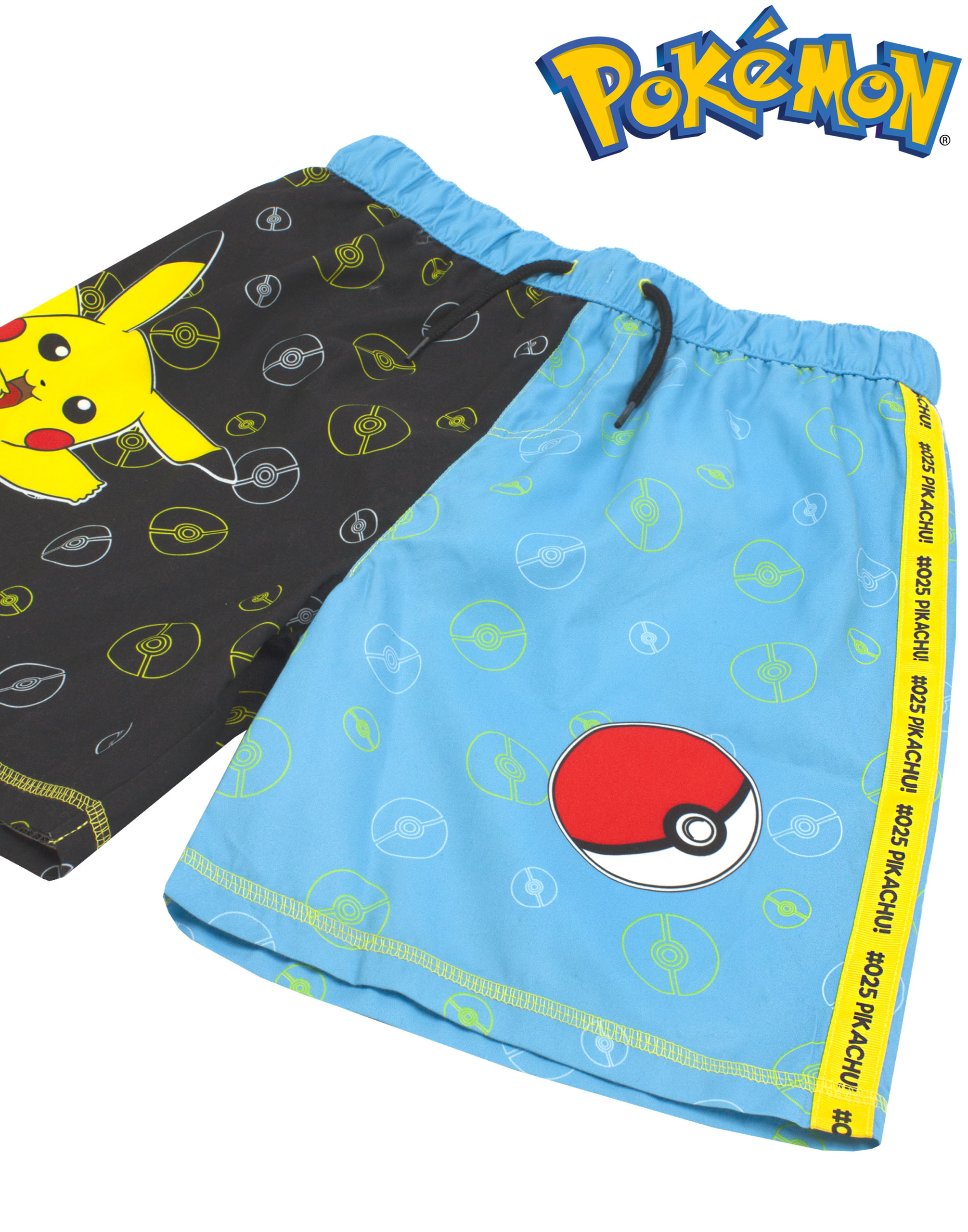 Pokemon Swim Shorts Boys Pikachu Swimming Pants Trunks Kids & Teens | eBay