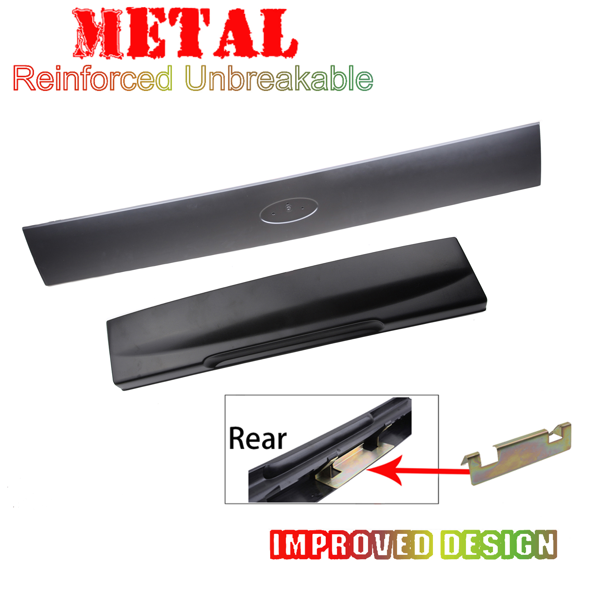 Upgraded Rear Hatch Tailgate Panel Moulding License Shield Handle For ...