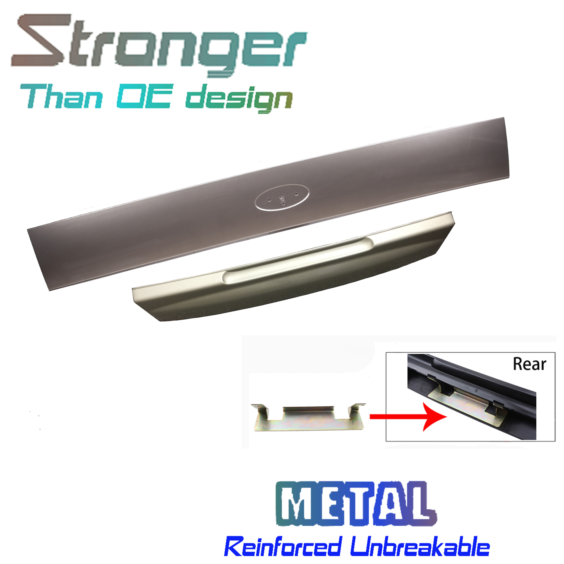 POUR FORD B2 Doré Amélioré Hayon Panneau Moulage Licence Bouclier ...