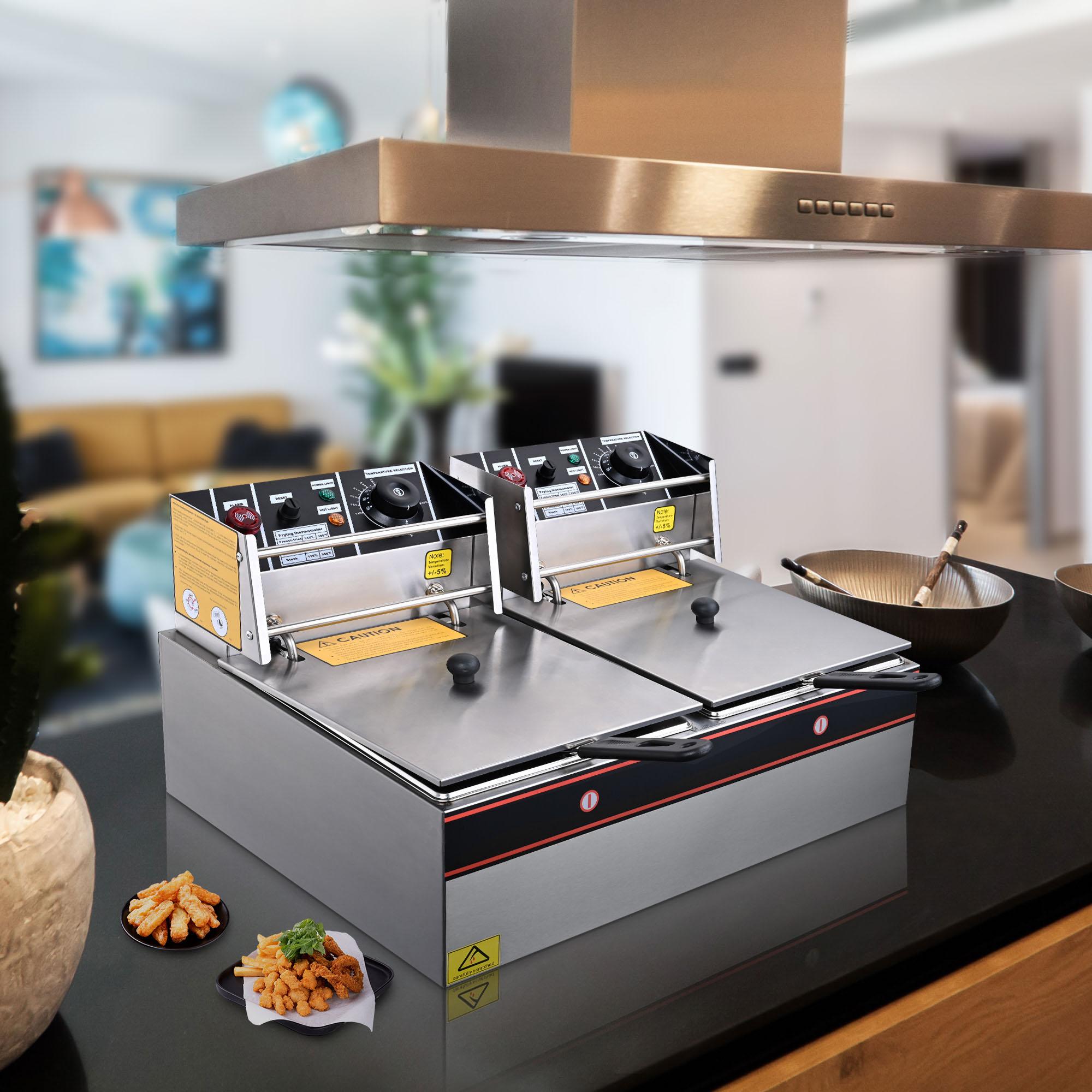 WeChef Electric Deep Fryer Commercial Restaurant Hotel 10L-24L Tank ...