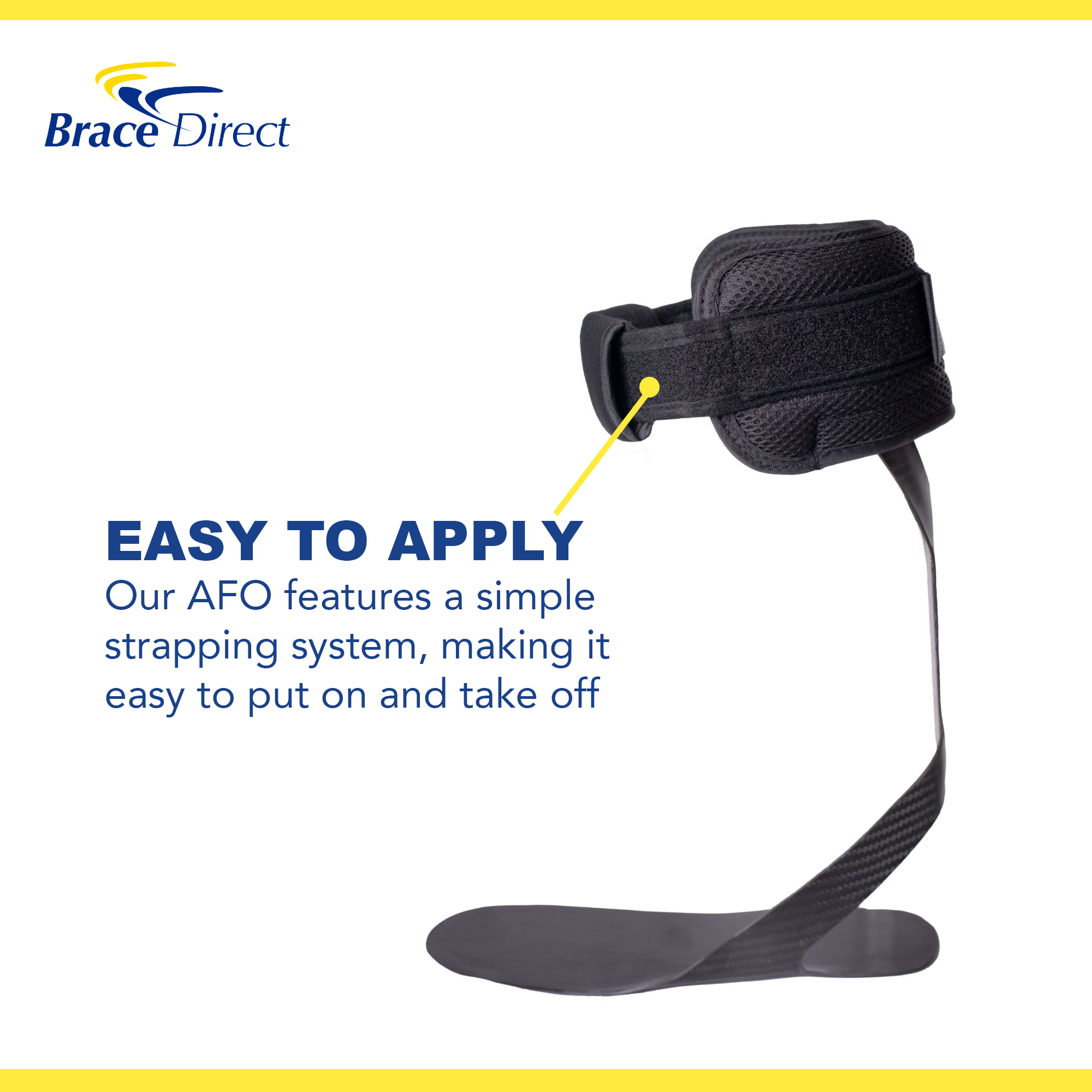 Carbon Fiber AFO- Lightweight Design Ankle Foot Orthosis for Drop Foot ...