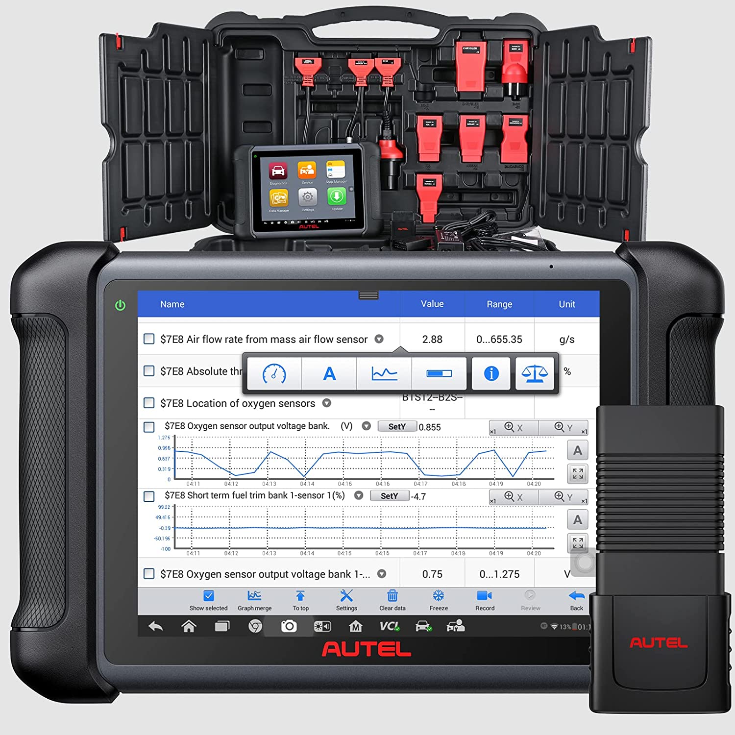 Autel Scanner Maxisys MS906S Car Diagnostic Scan Tool Bi-Directional Control with Advanced ECU ...