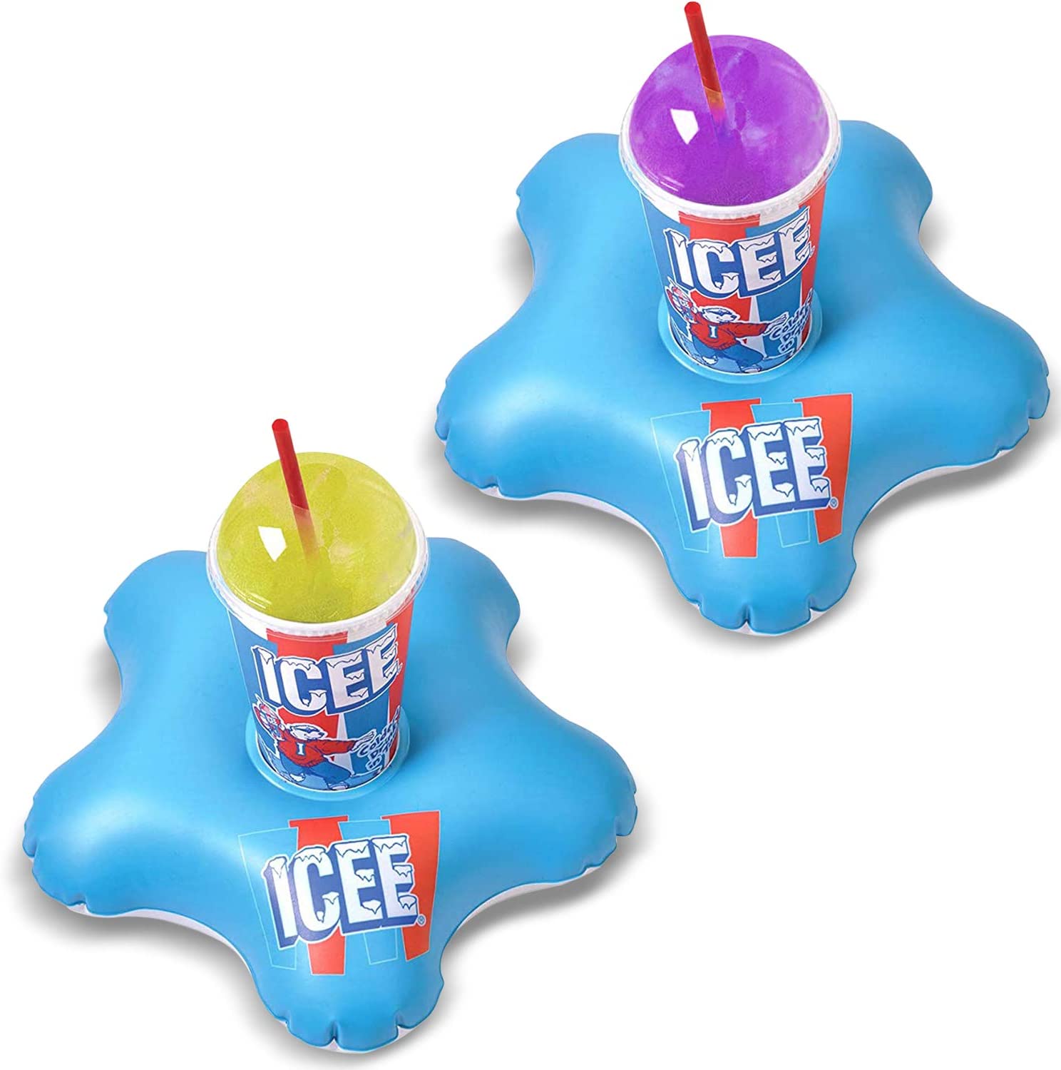 Icee IDH-6-3199 Set of 2 Drink Floaties Melting Ice Shaped Inflatable