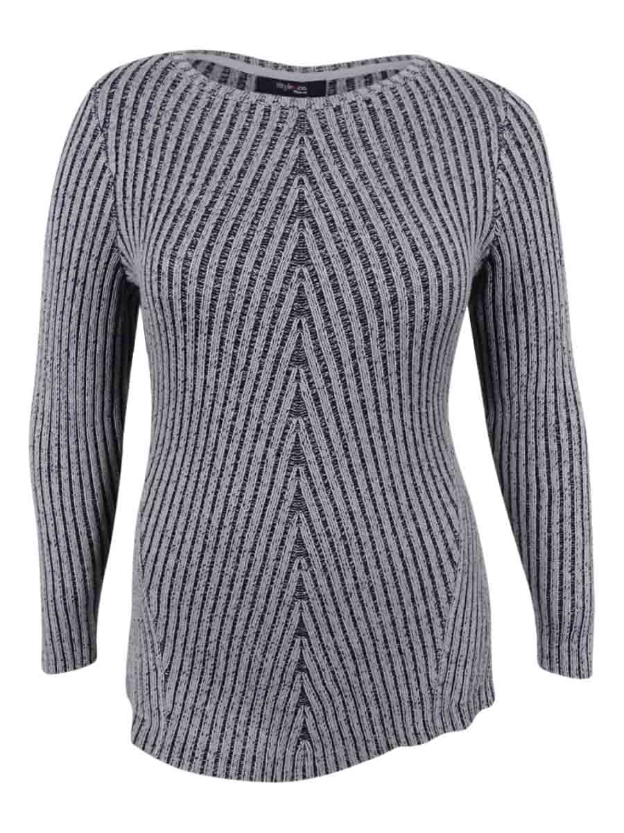 Style & Co. Women's Plus Size Ribbed Sweater | eBay