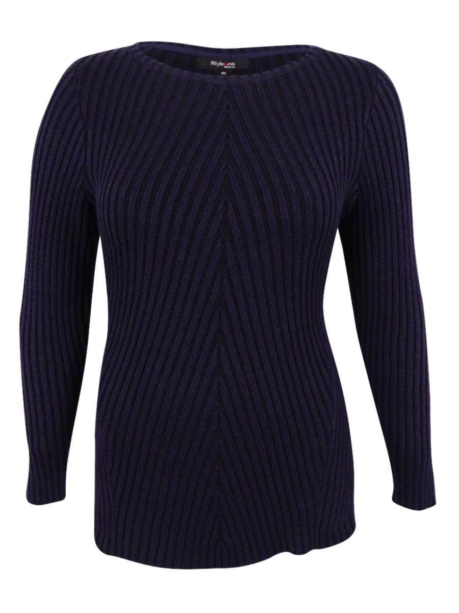 Style & Co. Women's Plus Size Ribbed Sweater | eBay