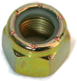 Nylon Lock Nuts Yellow Zinc Grade C - 7/16"-20 UNF - QTY 50 ...