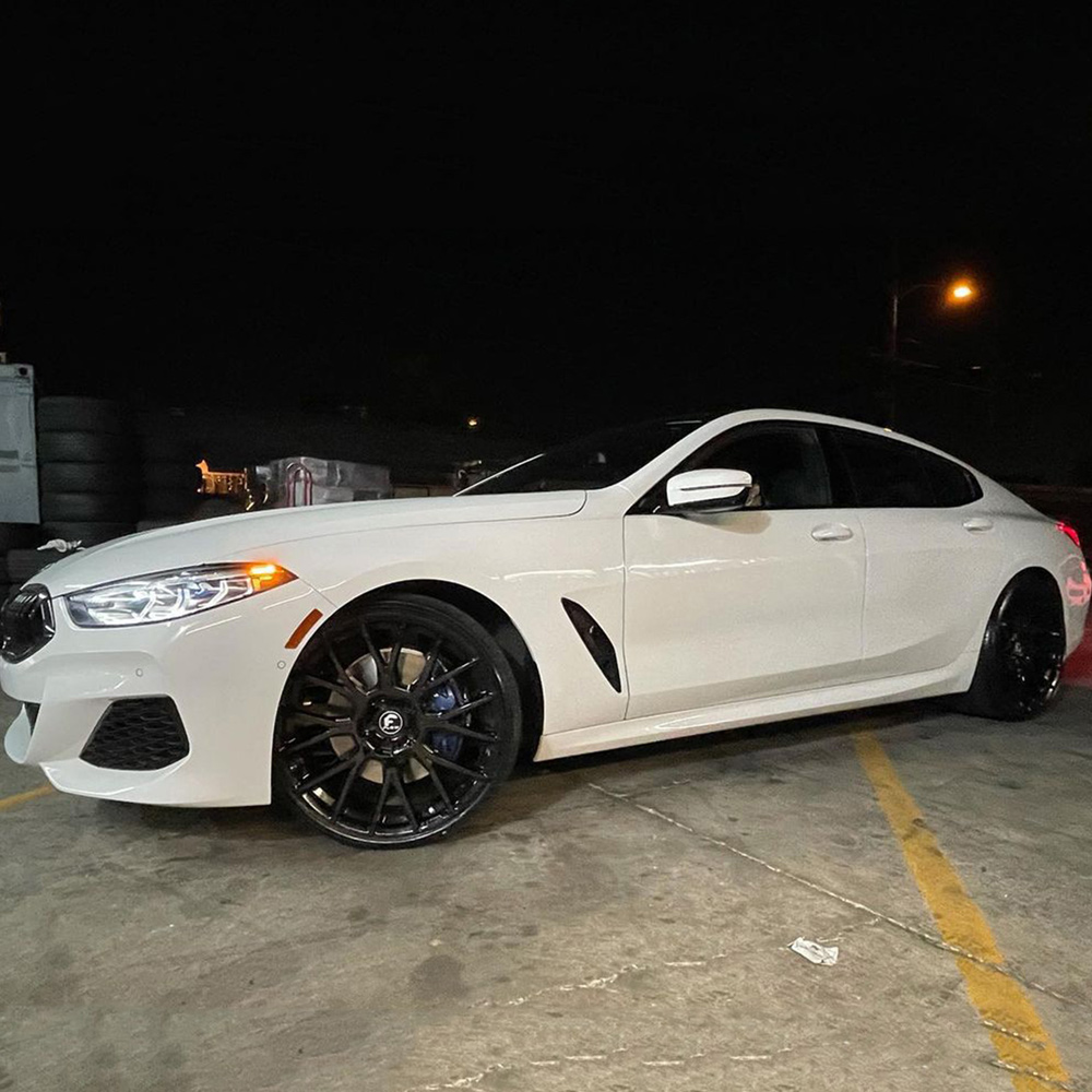 20" Forgiato Flow 001 Black Forged Concave Wheels Rims Fits BMW 325i ...