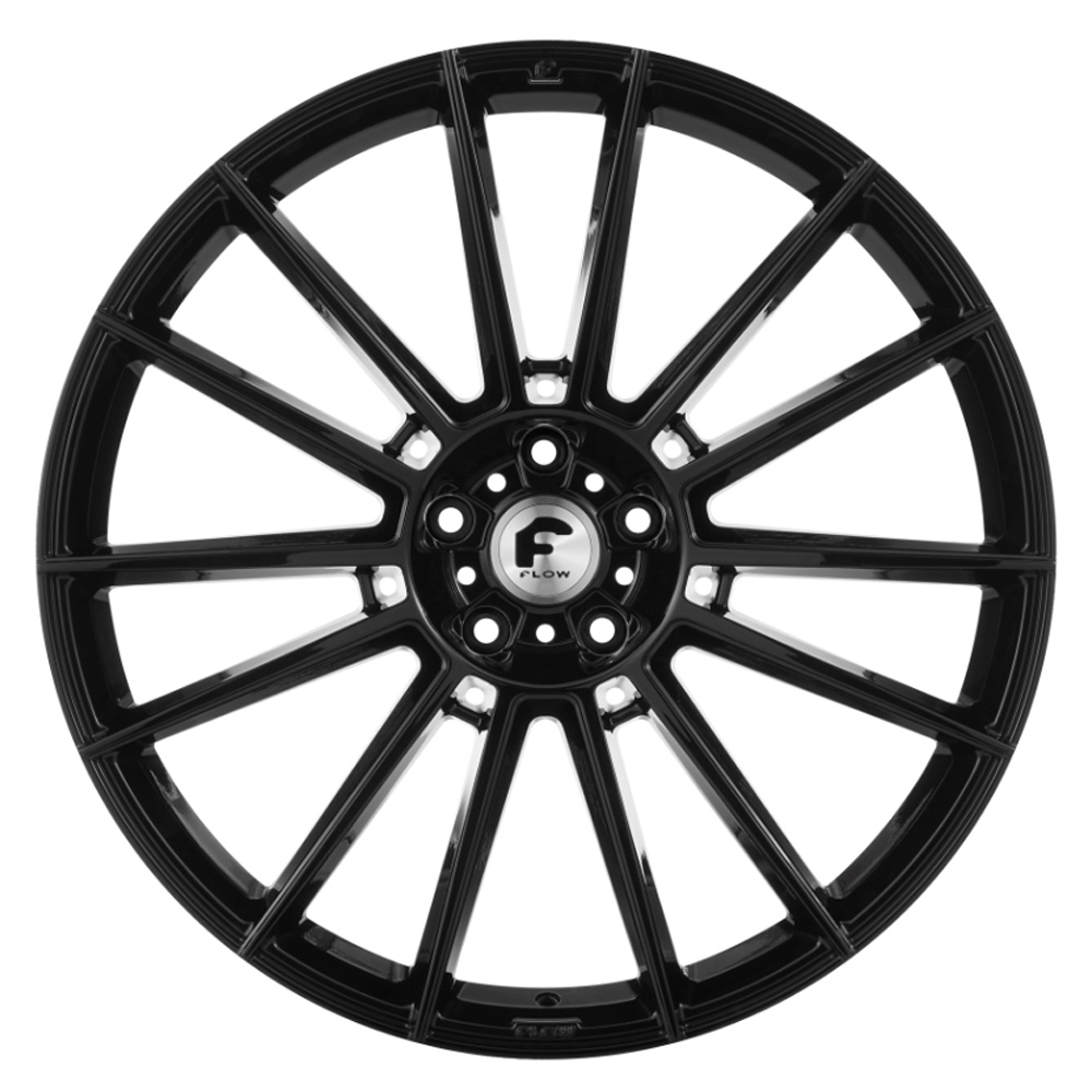 22" Forgiato Flow 002 Black Concave Wheels Rims Fit Land Rover Range ...