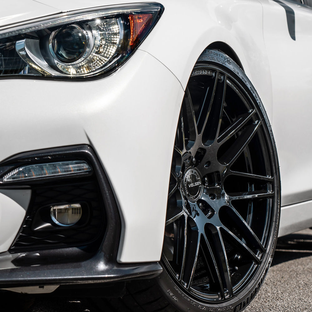 20" Velgen VF9 Black 20x9.5 20x10.5 Forged Wheels Rims Fits Infiniti ...