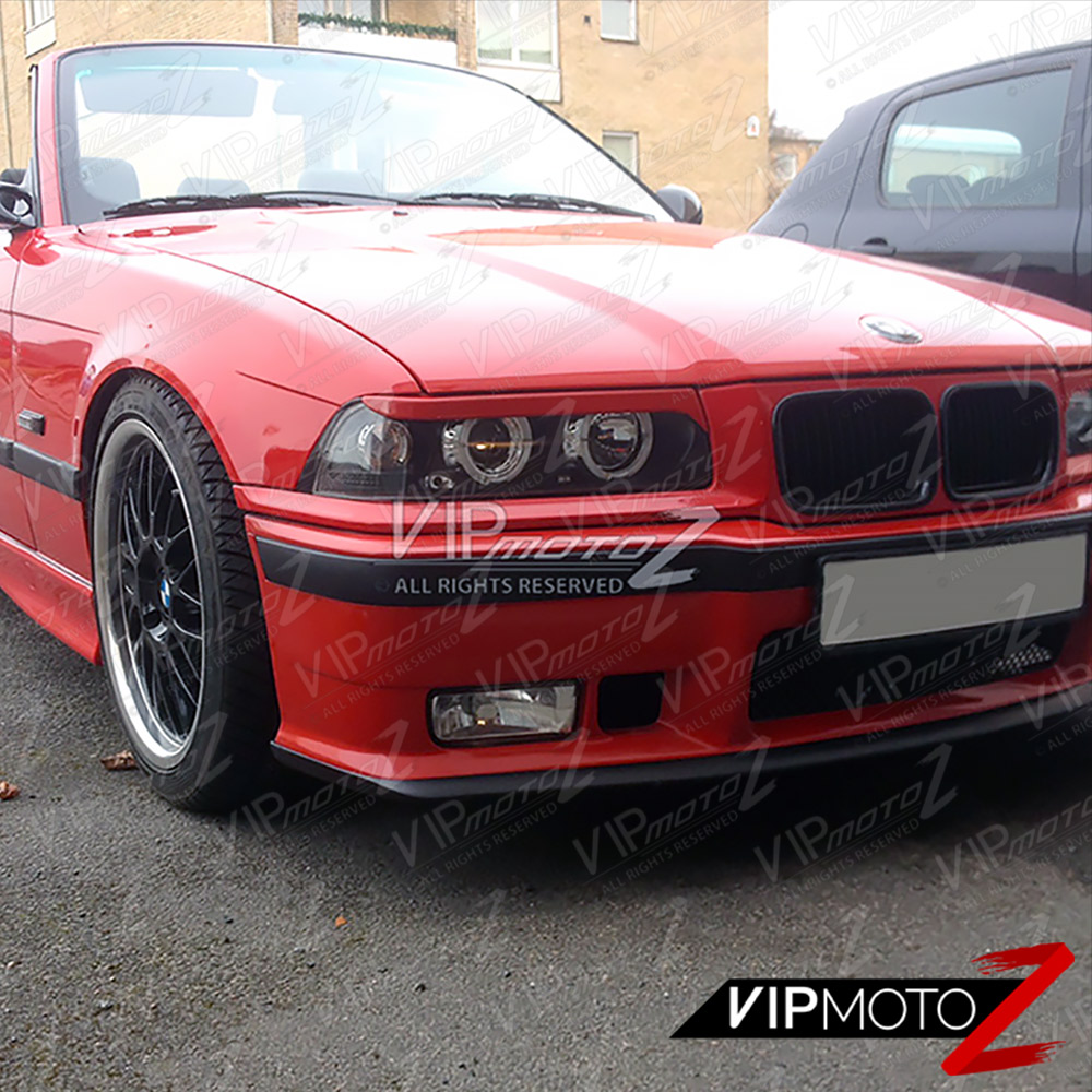 1992-1998 BMW E36 3-SERIES 2D Coupe Black Halo Angel Eye Projector ...