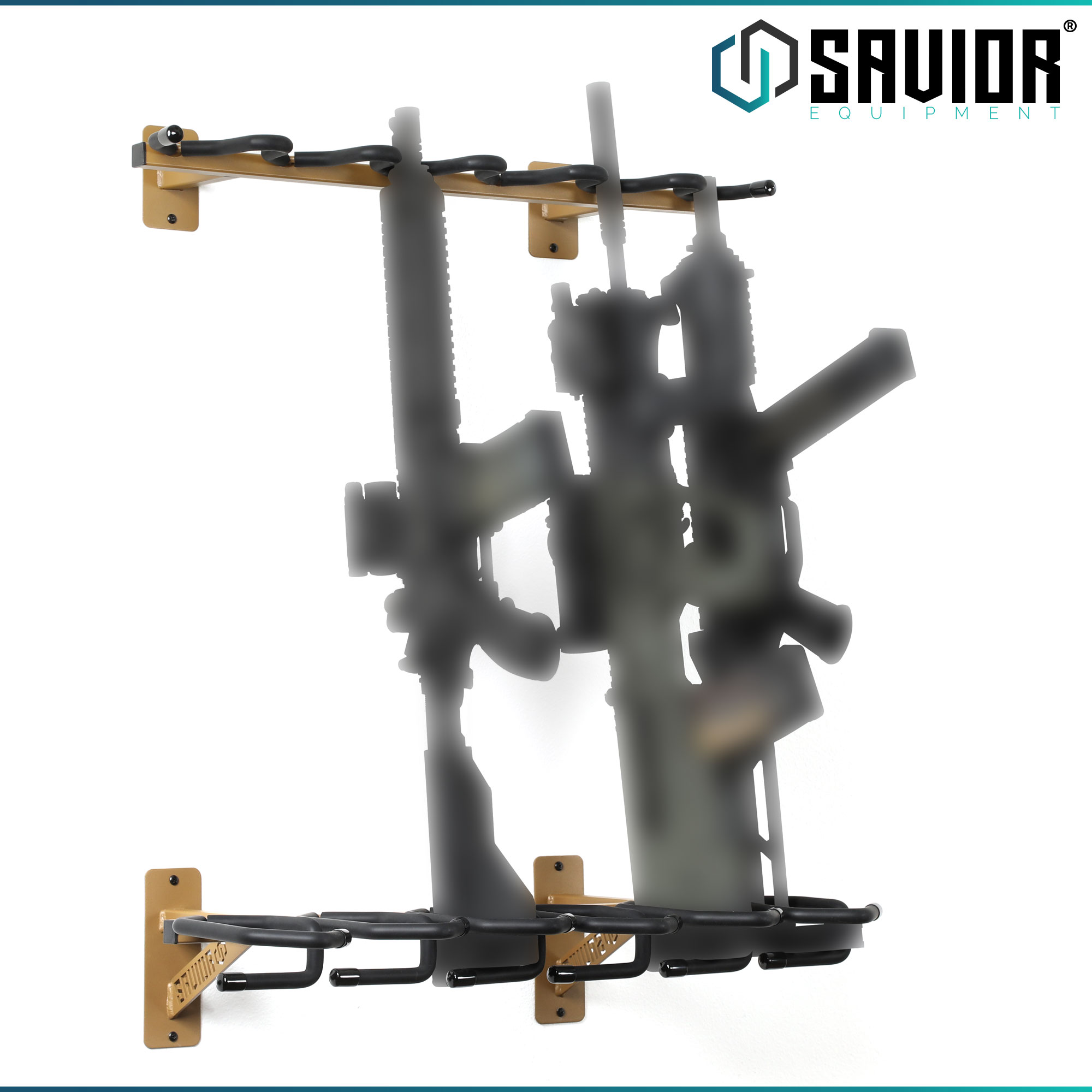 [SAVIOR]6 Gun Rifle Rack Vertical Carbine Hanger Shotgun Hook Wall ...