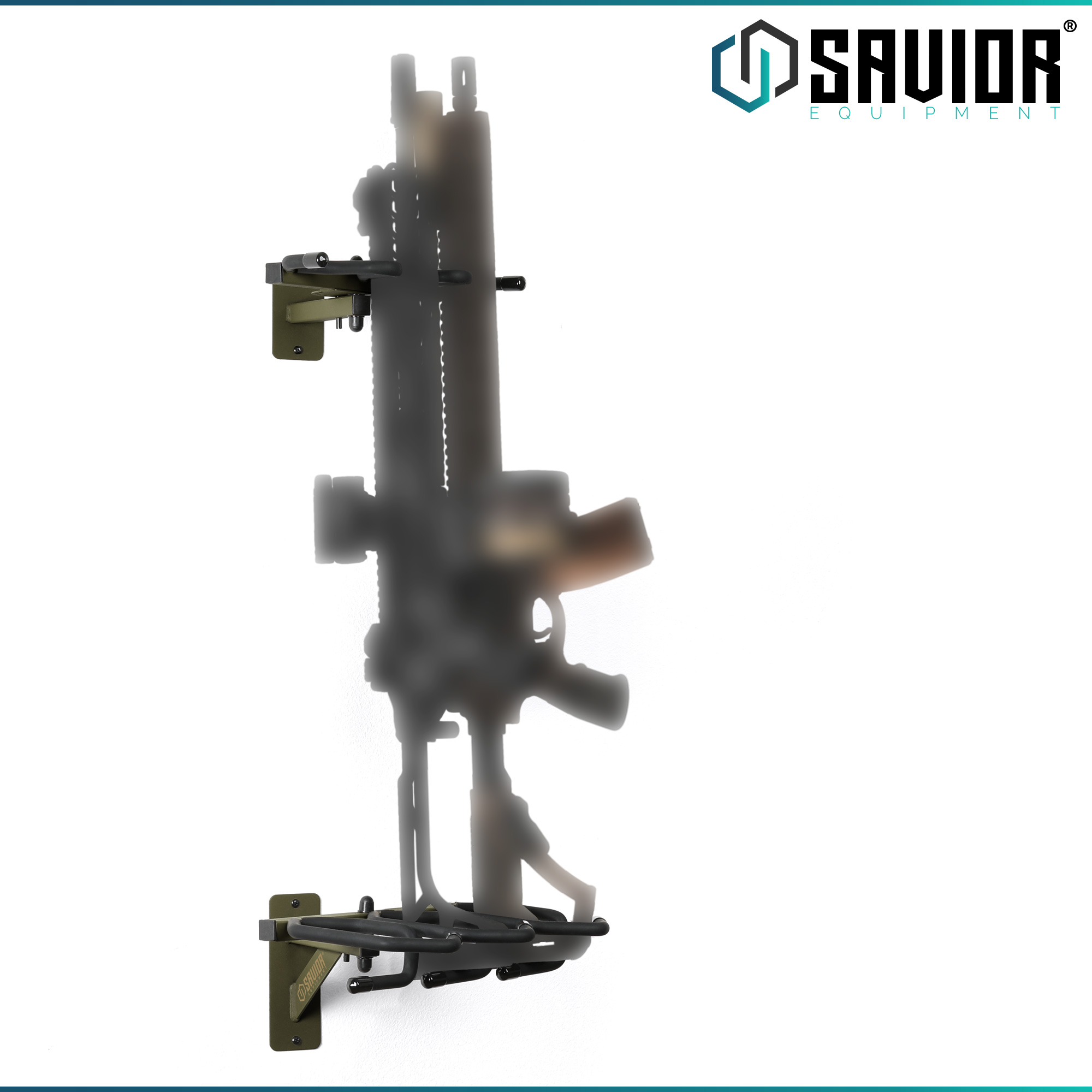 [SAVIOR]Vertical 3 Gun Rifle Wall Mount Rack Carbine Shotgun Hook ...