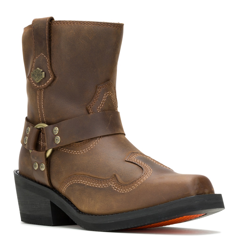 Harley-Davidson Women's Korsen Short West Black or Brown Fashion Boots ...