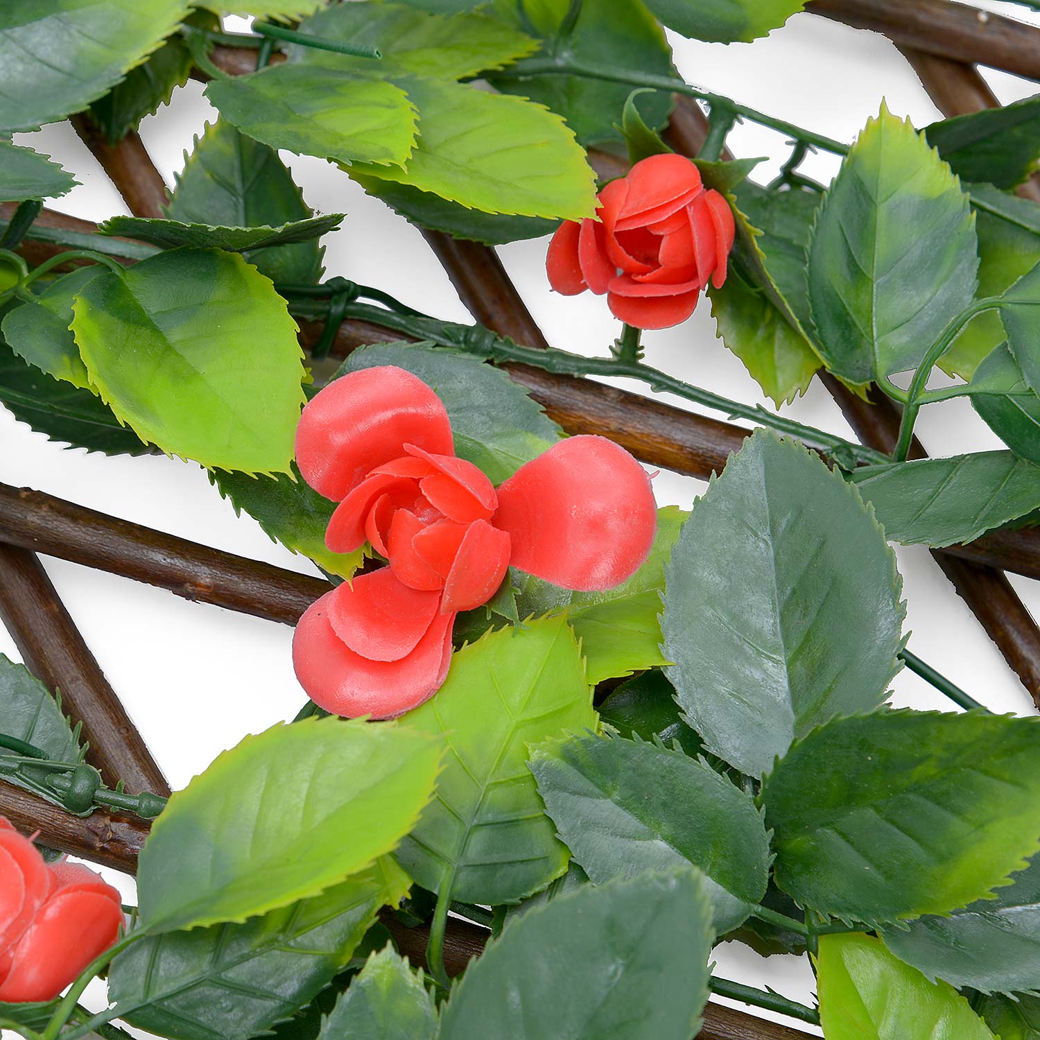 Expanding Artificial Trellis Leaf Flower Garden Screening Fence 1m x 2m ...